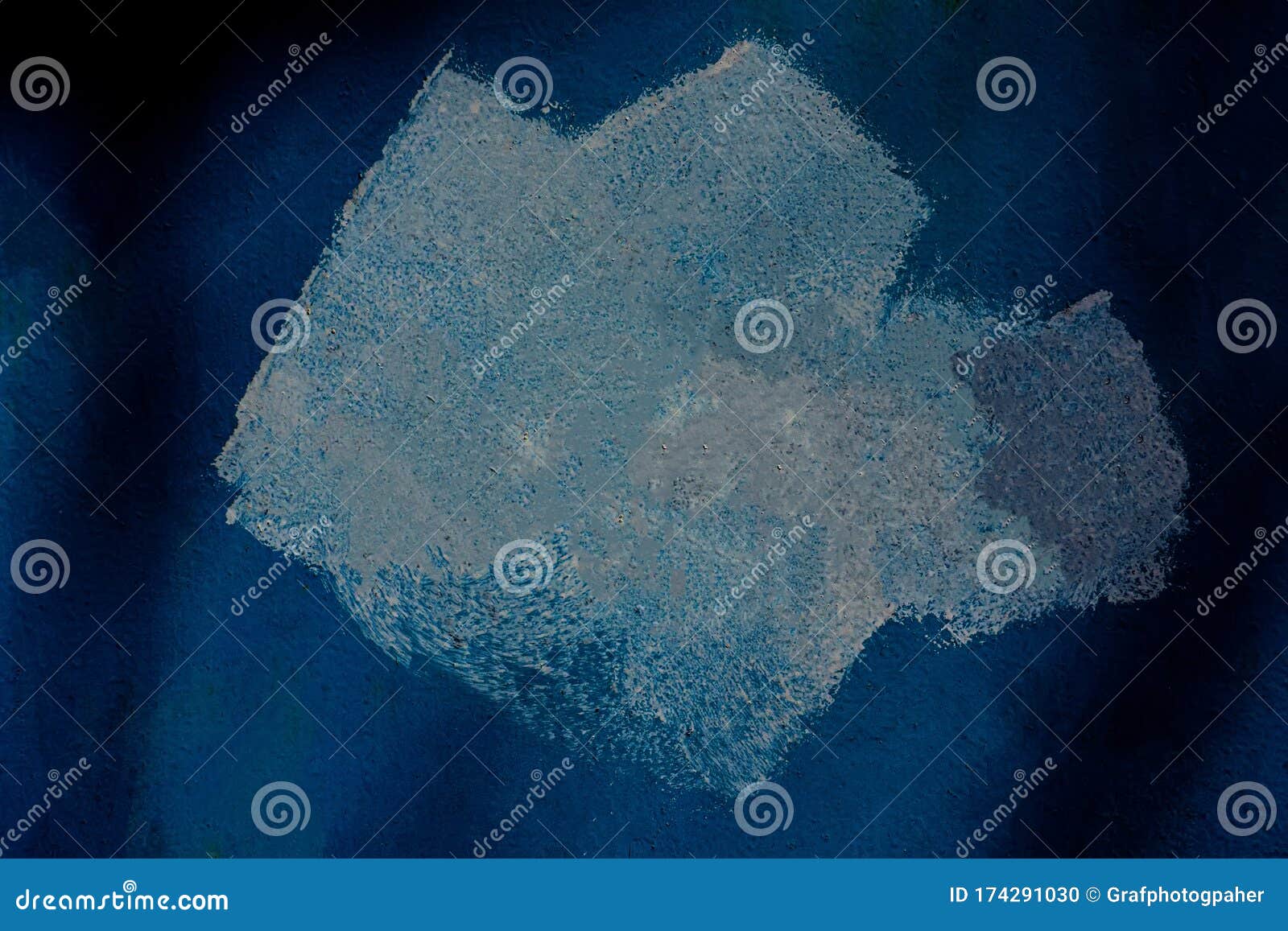 Surface of the Wall Plaster is Painted in Dark Blue and a Light ...