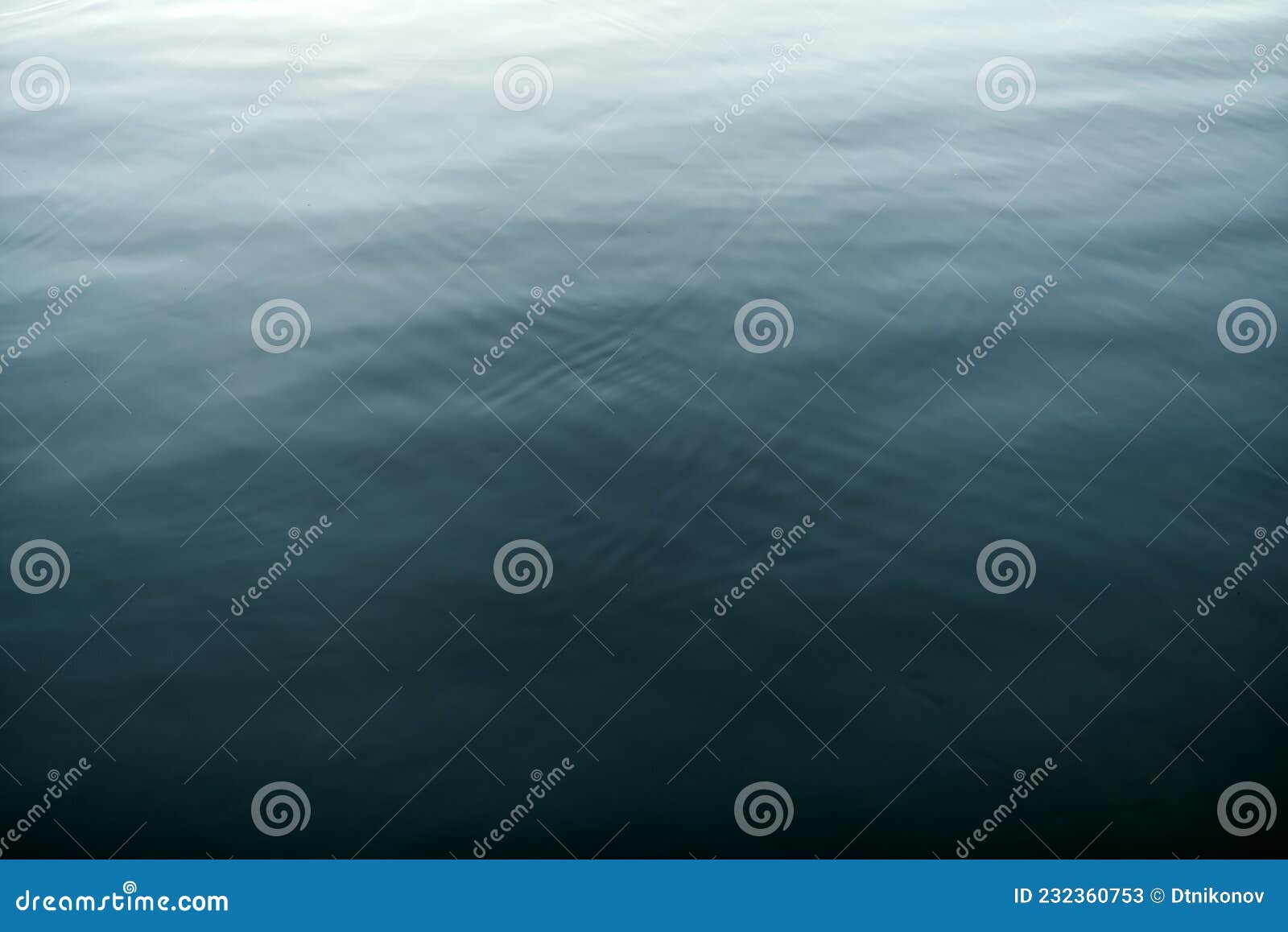 The Surface of the Water with a Gradient of Color from Dark To Light ...