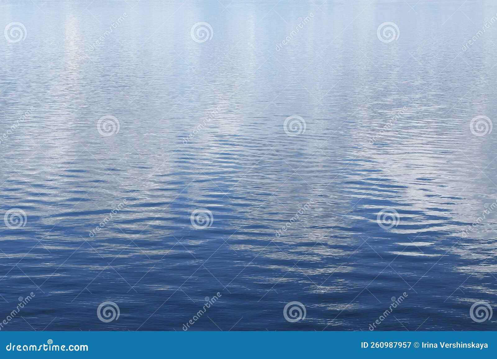 The Surface of the Water on the River, the Reflection of the Sky and ...