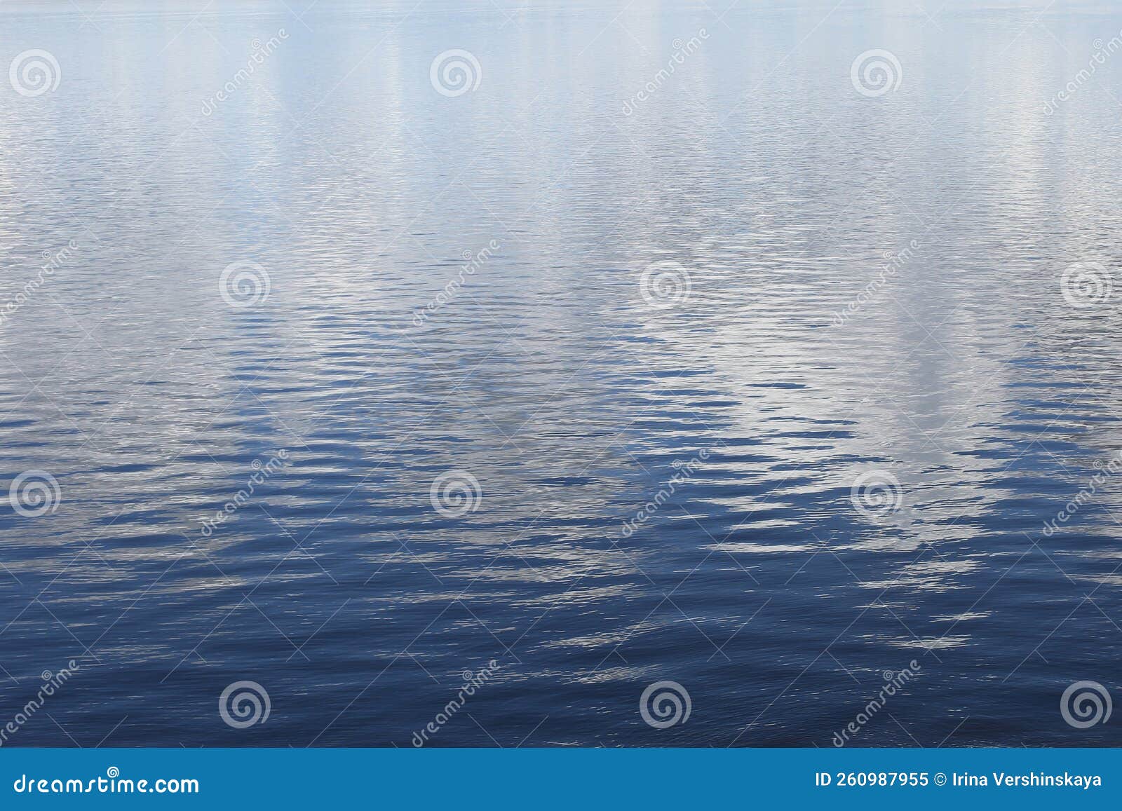 The Surface of the Water on the River, the Reflection of the Sky and ...