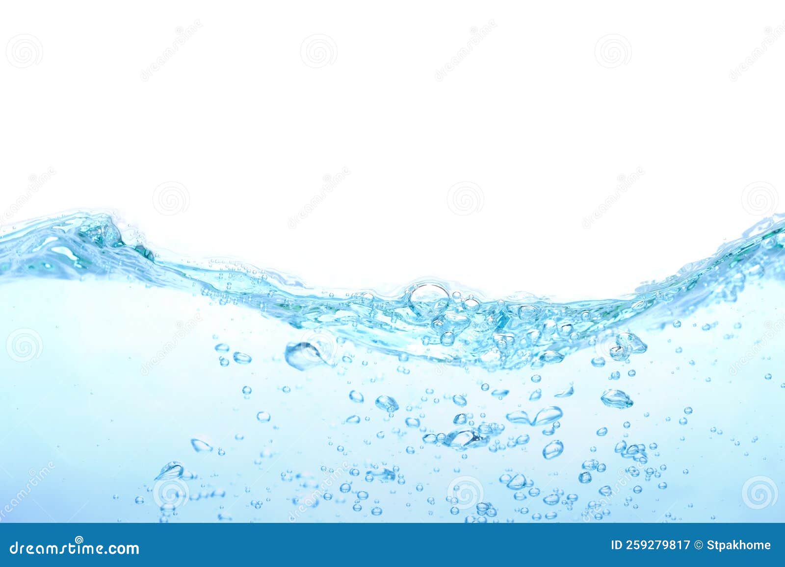 The Surface of the Water. White Background. Movement Stock Image ...