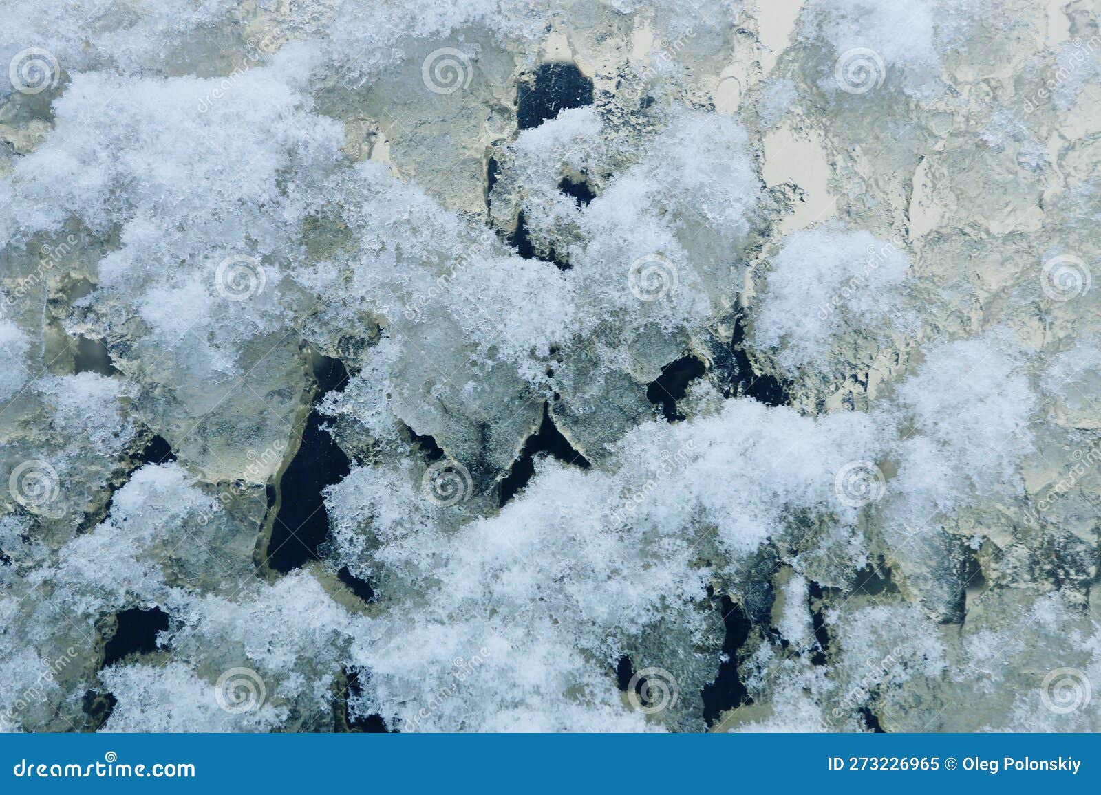 The Surface of the Window in the Snow in Bad Weather. Stock Image ...