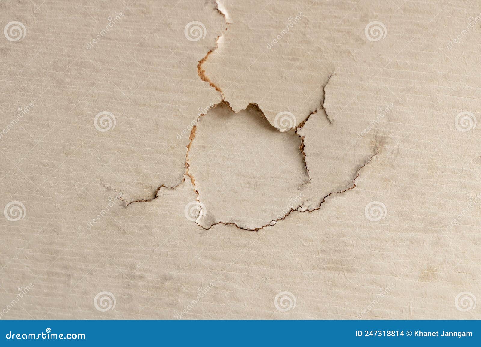 The Surface of the Wooden Board is Broken. the Wood Has Cracks Stock ...