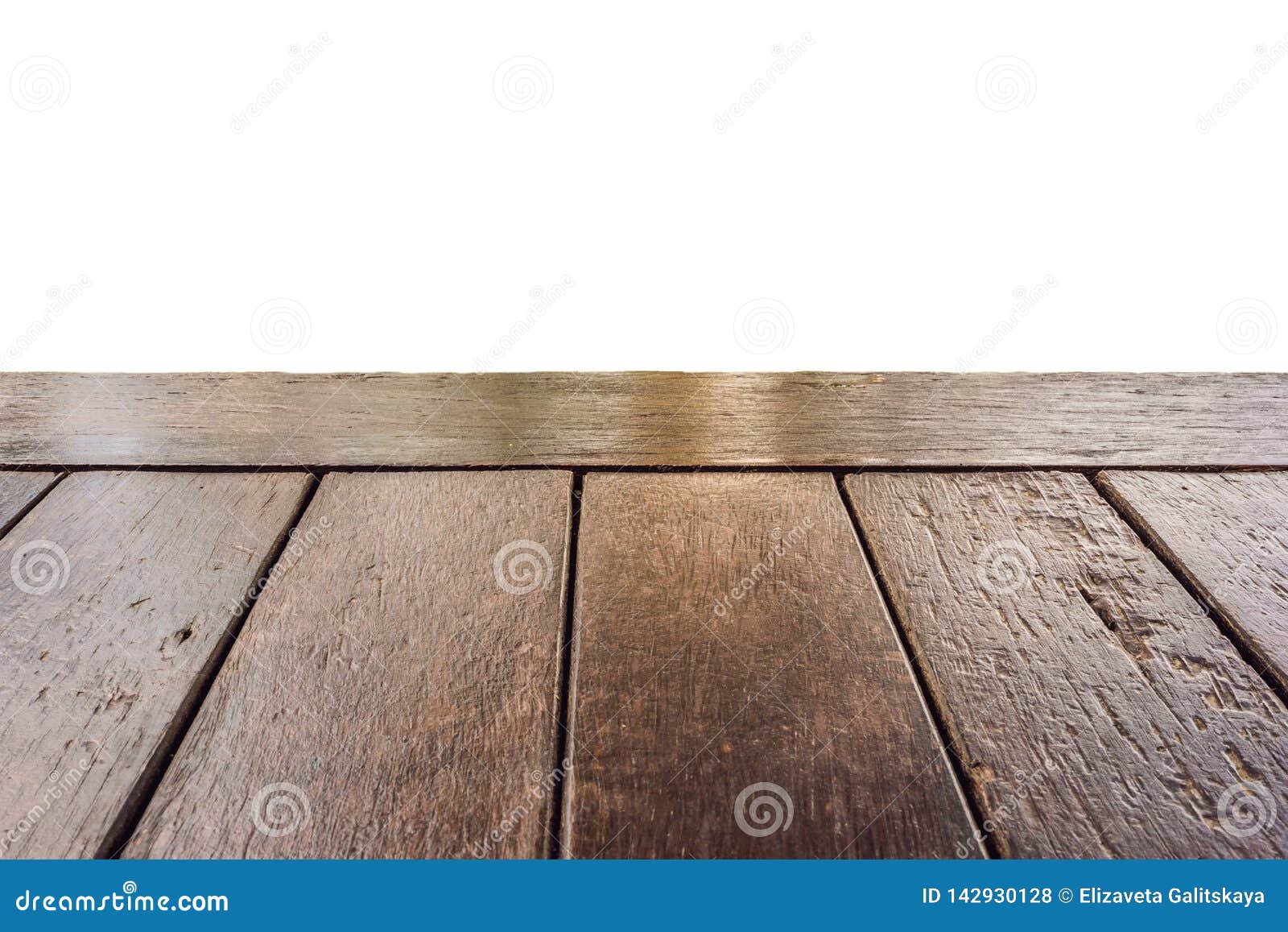 The Surface of the Wooden Table Isolated on White Stock Photo - Image ...