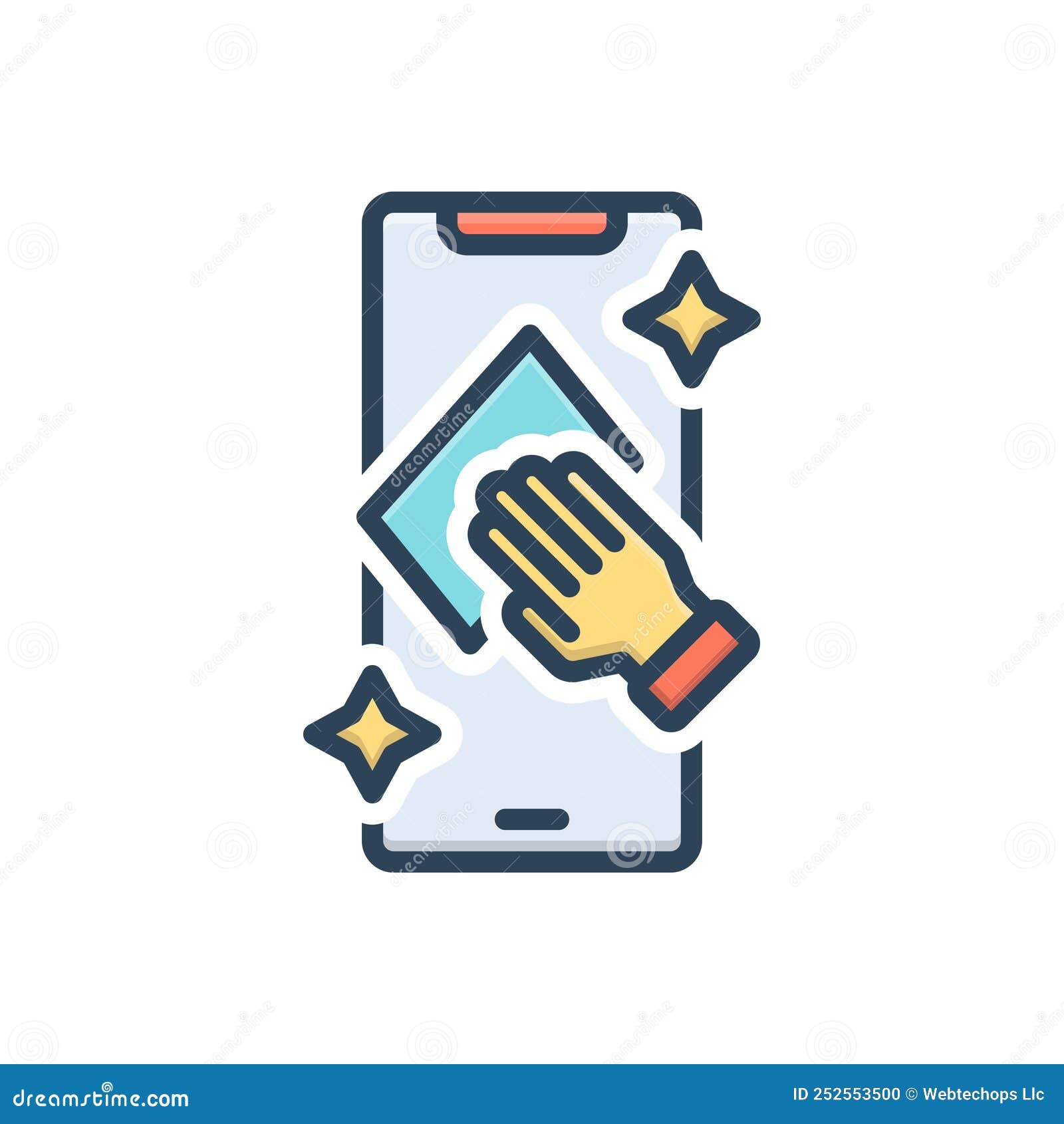 Color Illustration Icon for Surfaces, Clean and Napkin Stock Vector ...