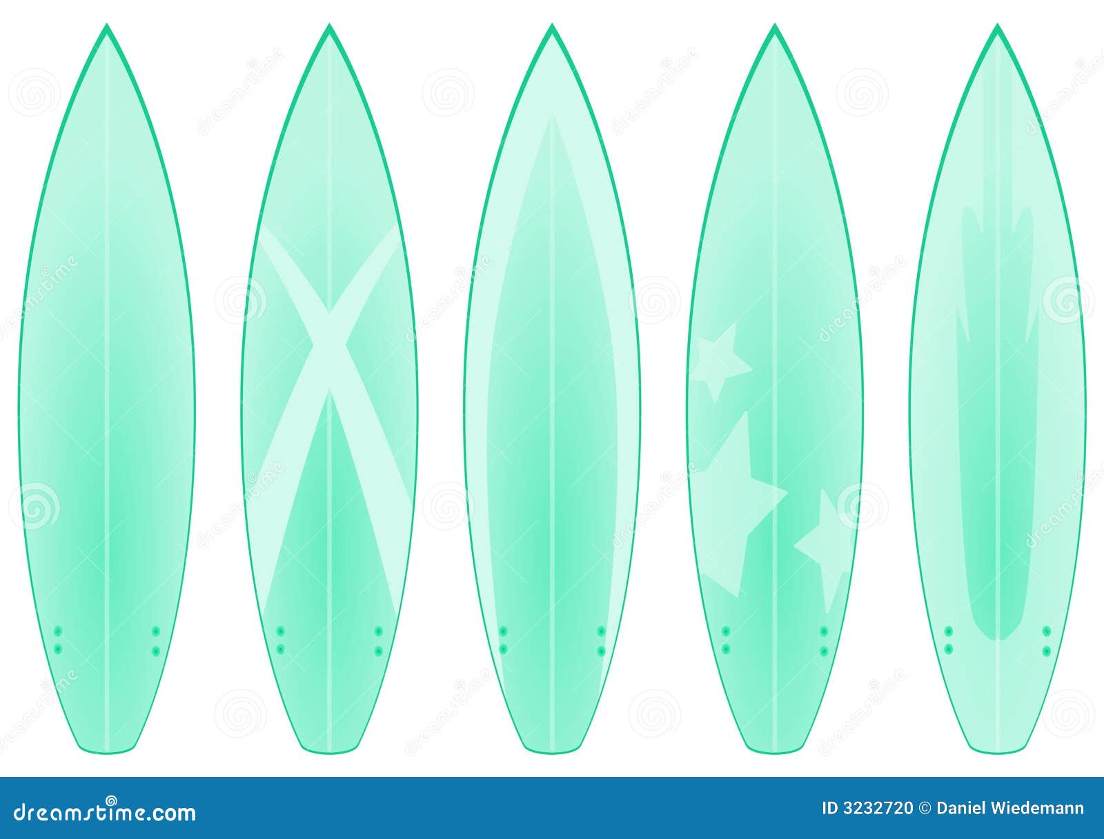 Surfboard Designs (green) stock illustration. Illustration of ...