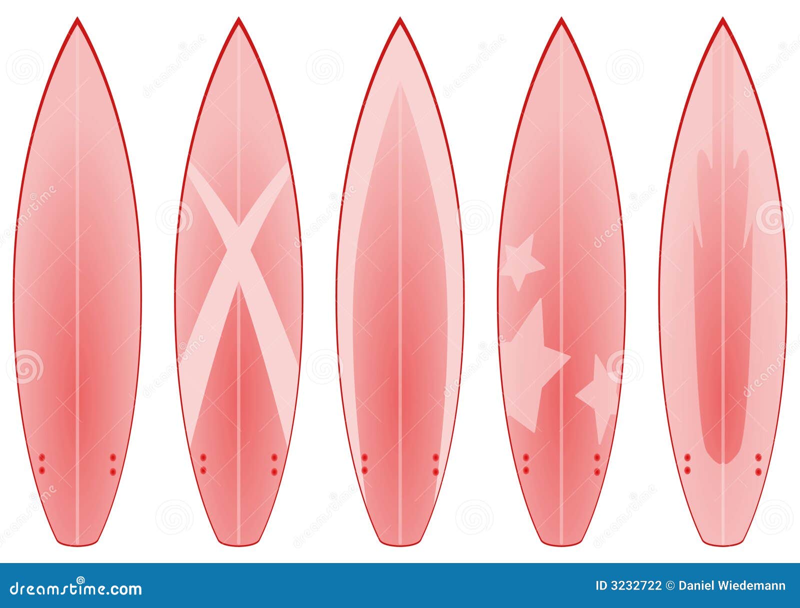 Surfboard Designs (red) stock illustration. Illustration of surfboard ...