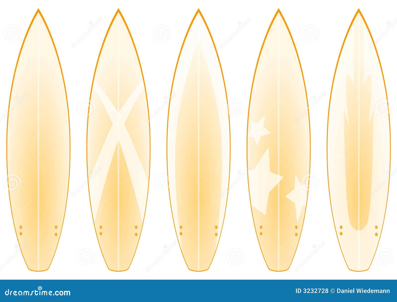 Surfboard Designs (yellow) stock illustration. Illustration of shaper ...