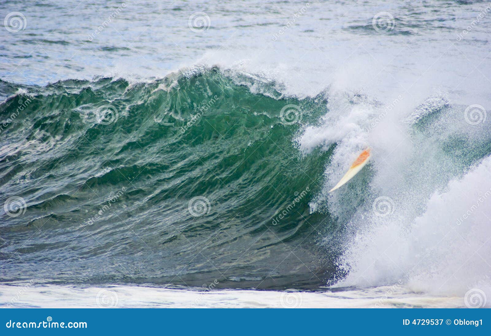Surfboard dumped surf wave stock image. Image of water - 4729537