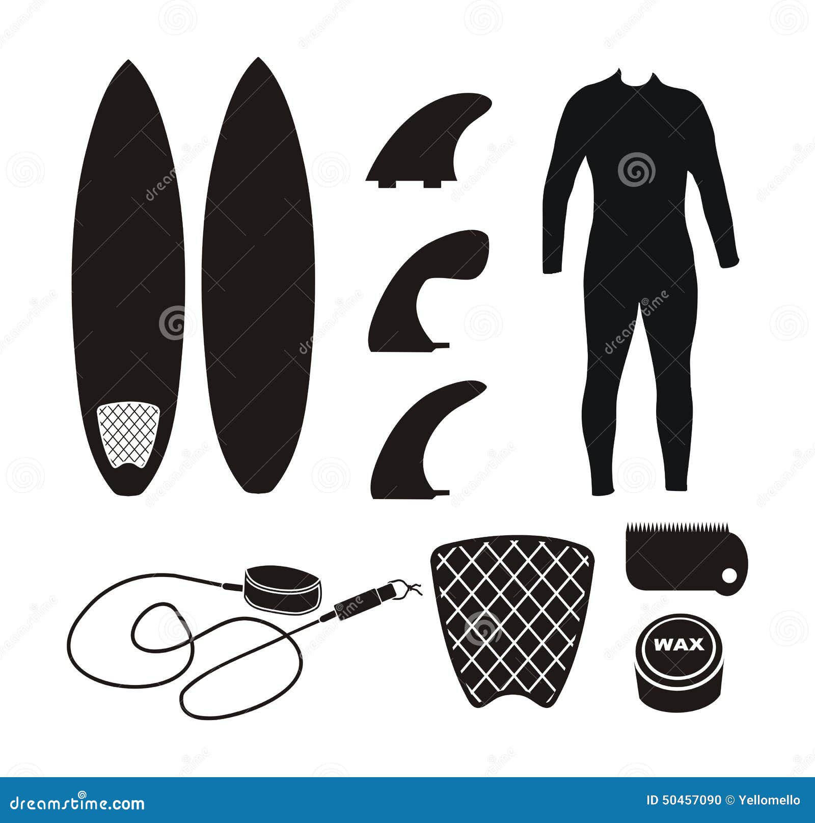 Surfboard Longboard Outline