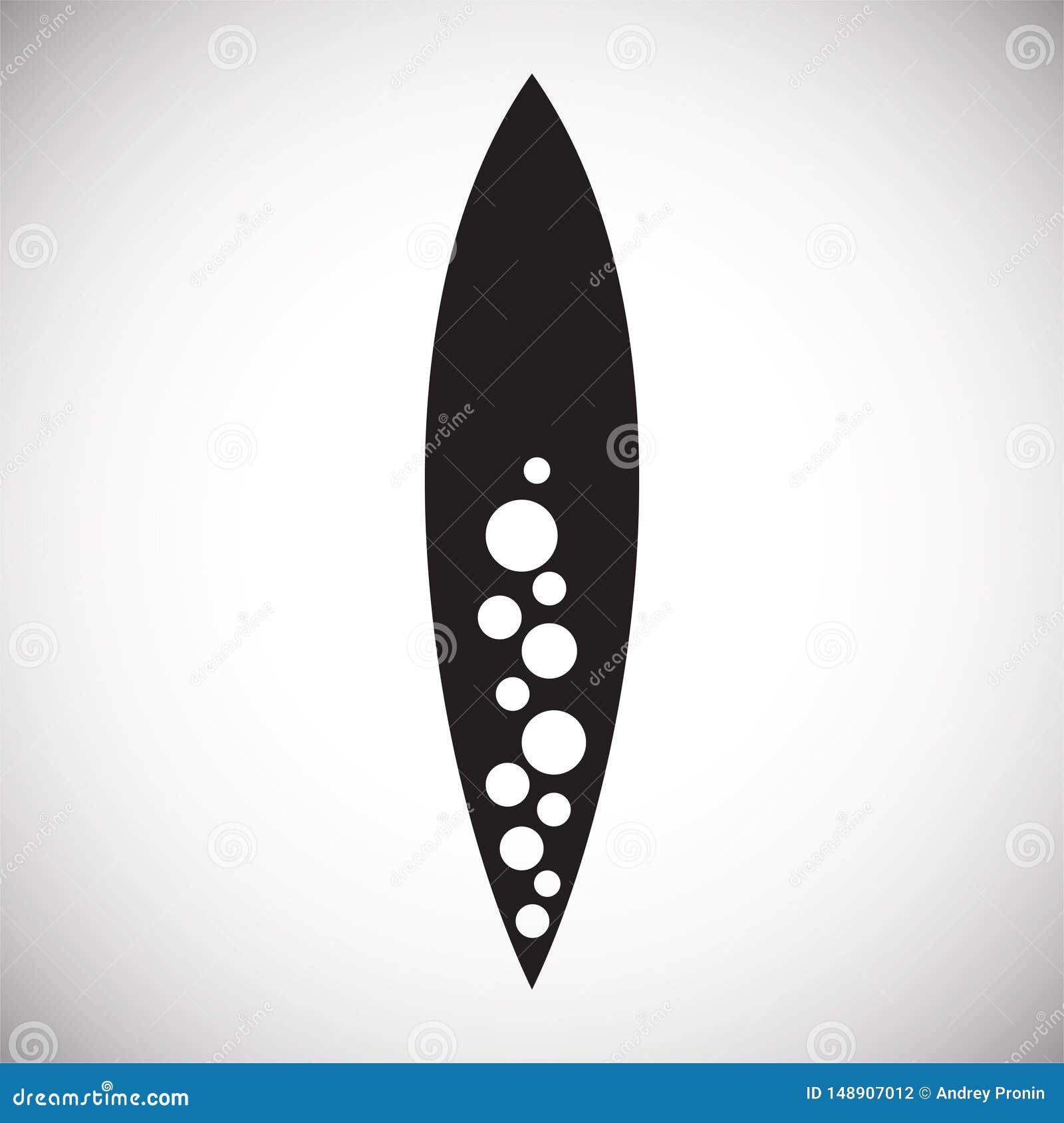 Surfboard Icons on Background for Graphic and Web Design. Simple Vector ...