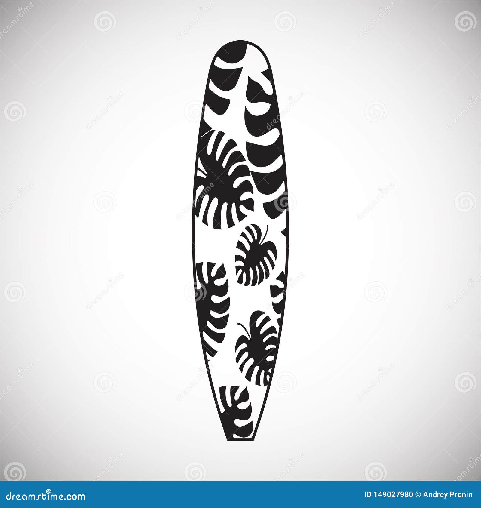 Surfboard Icons on Background for Graphic and Web Design. Simple Vector ...