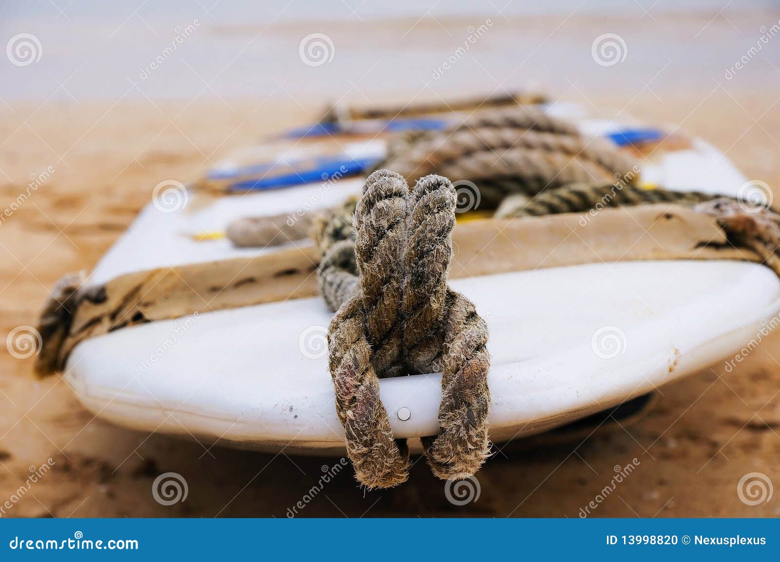 Surfboard on the sand stock photo. Image of samui, outdoors - 13998820