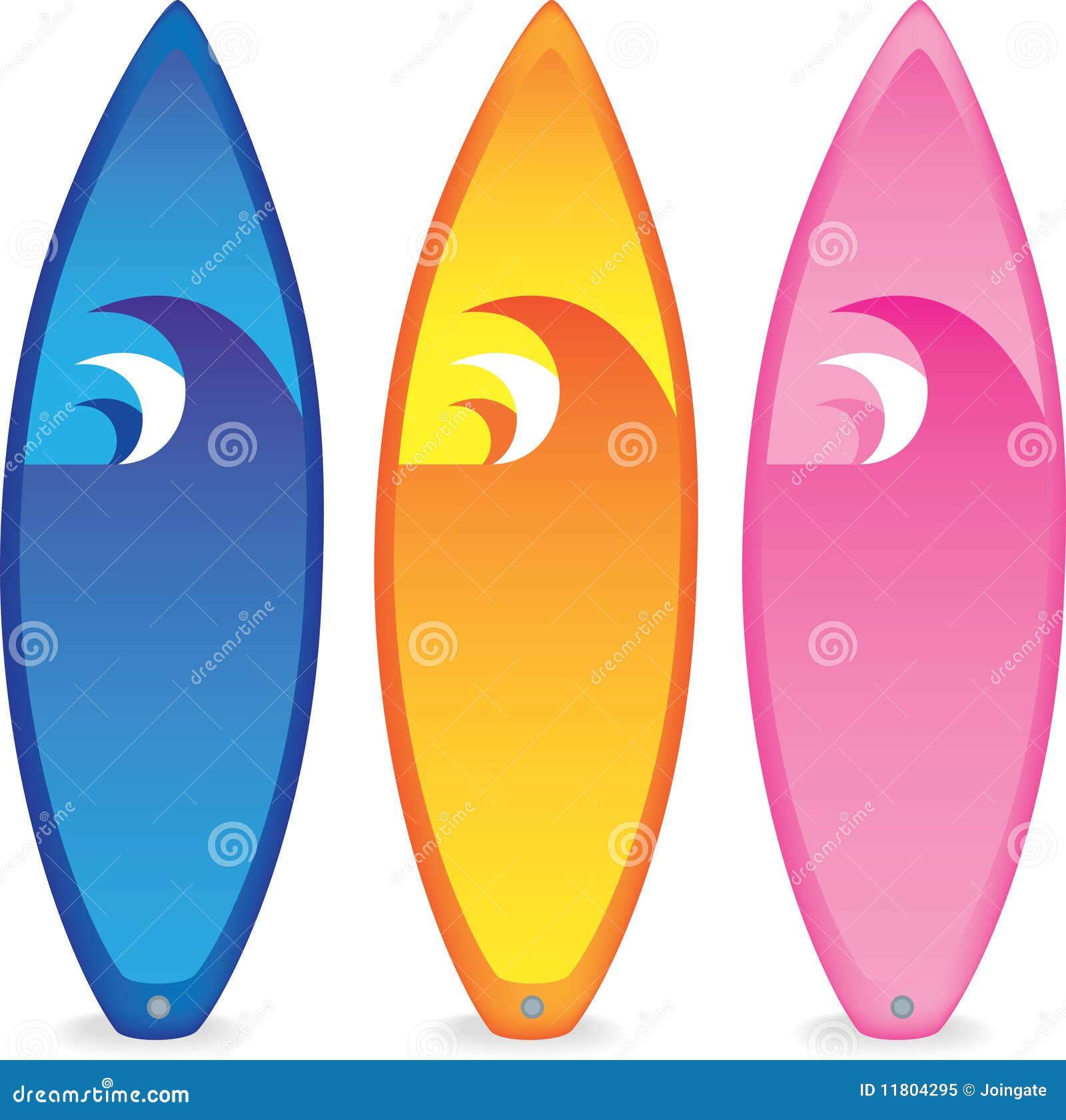 Surfboards stock vector. Illustration of isolated, girls - 11804295