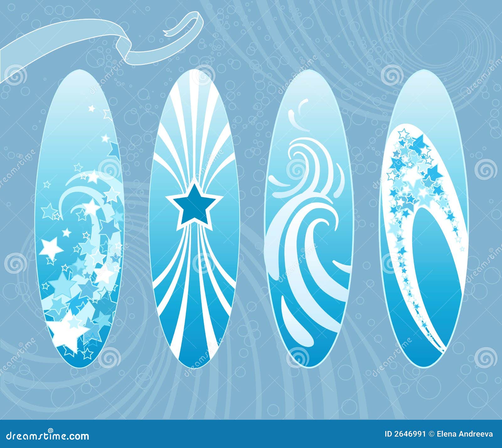Surfboards. stock vector. Illustration of star, vector - 2646991