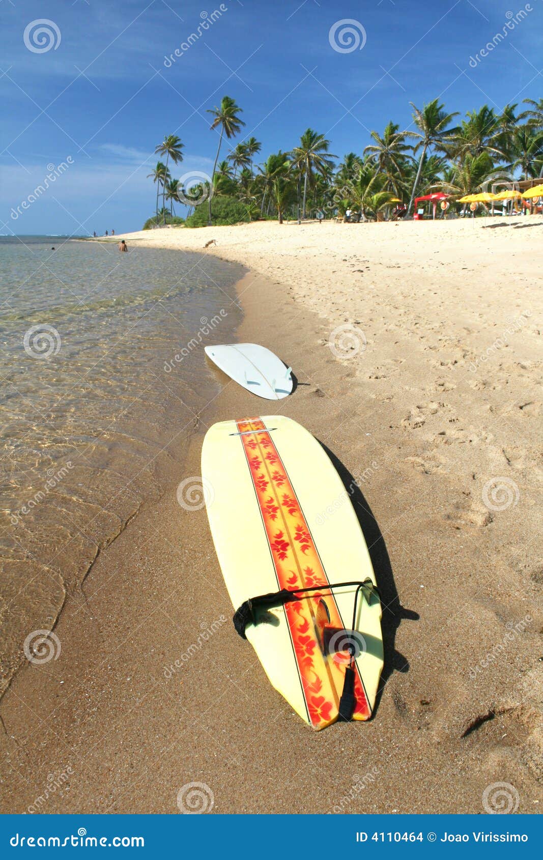 Surfboards on the beach stock photo. Image of surfboard - 4110464