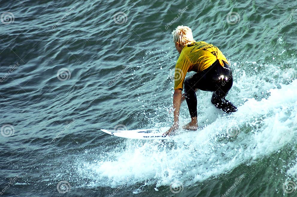 Surfer 11 editorial image. Image of action, active, yellow - 34735