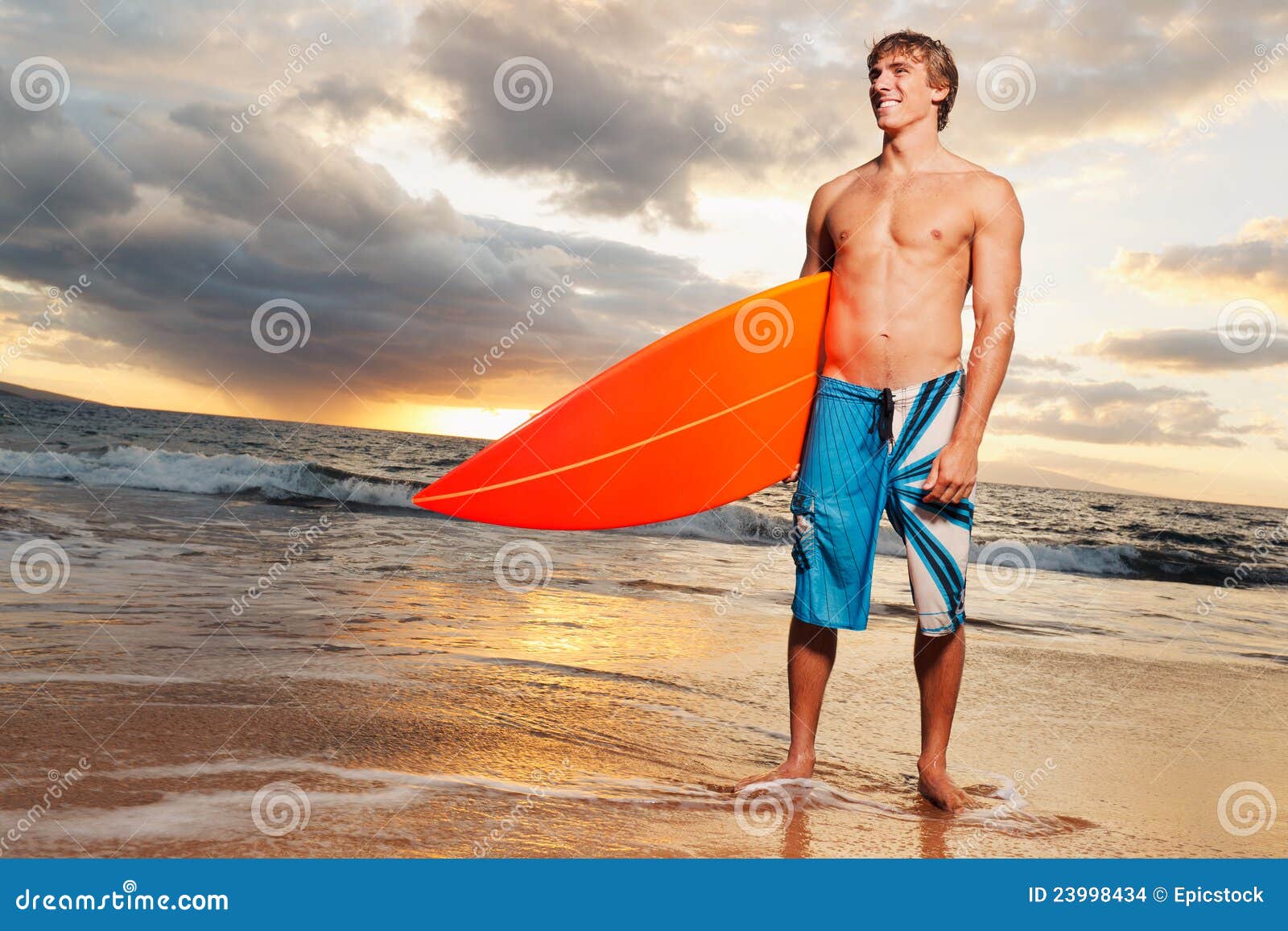 Surfer stock photo. Image of lifestyle, portrait, holiday - 23998434