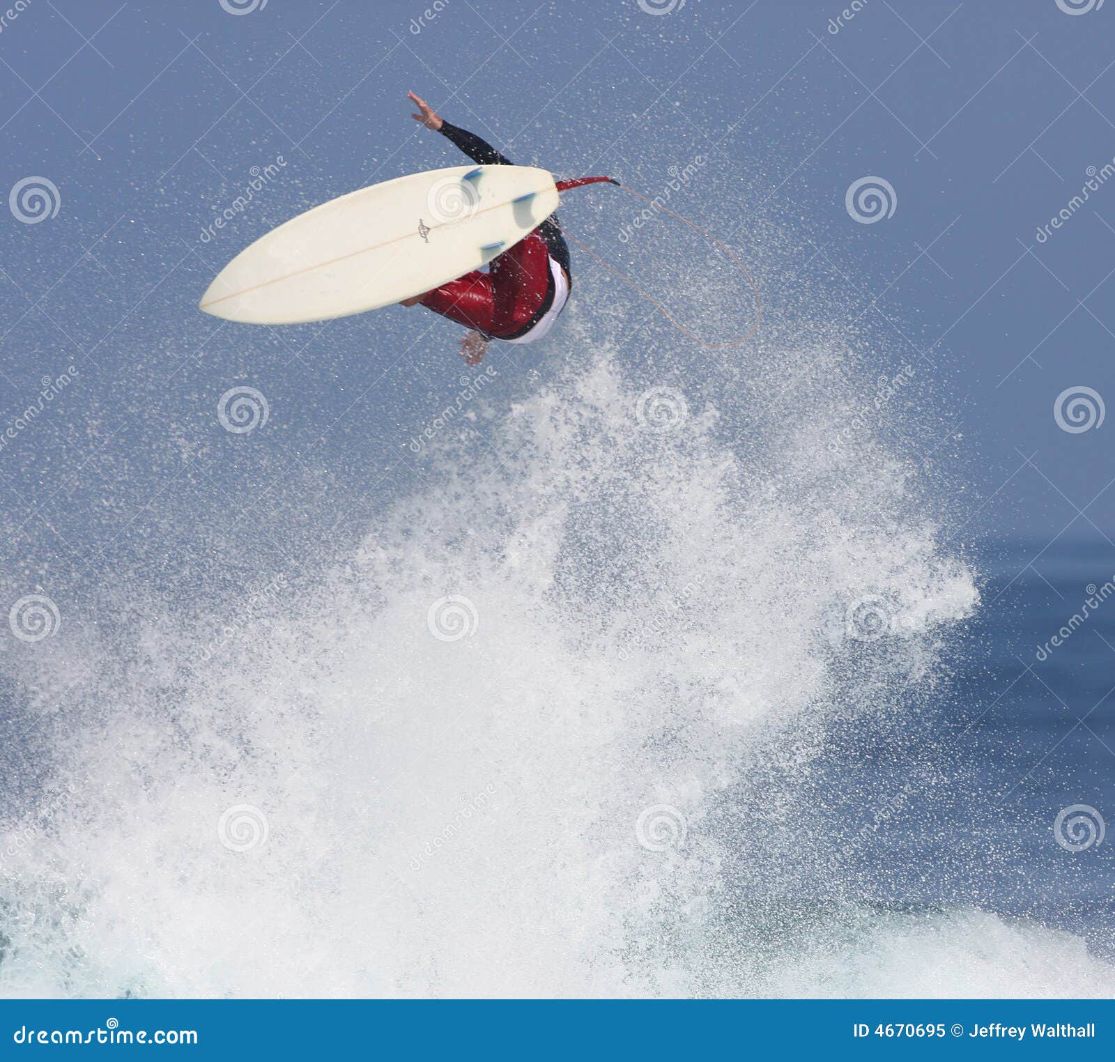 Surfer in the air stock image. Image of island, pounding - 4670695