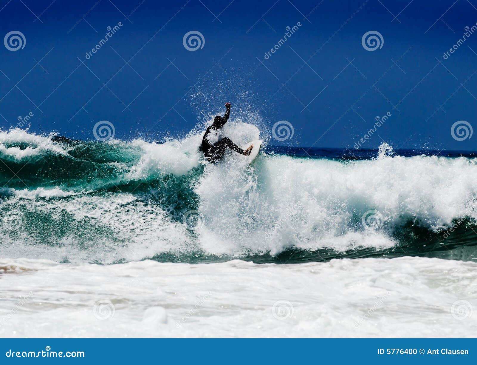 Surfer on an amazing wave stock photo. Image of active - 5776400
