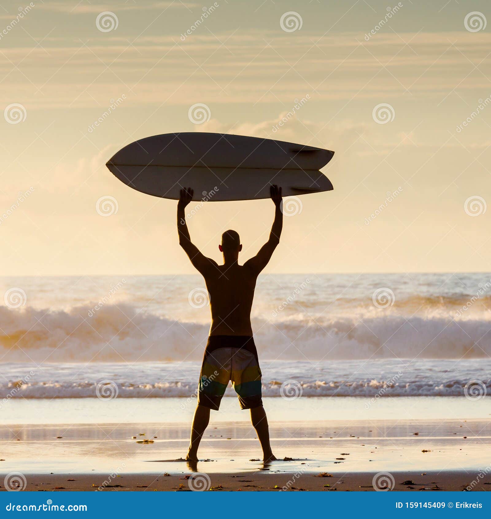 Let`s Surf stock image. Image of board, lifestyle, back - 159145409