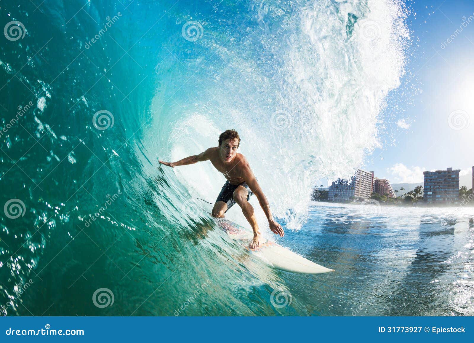 Surfer stock image. Image of ride, athletics, action - 31773927