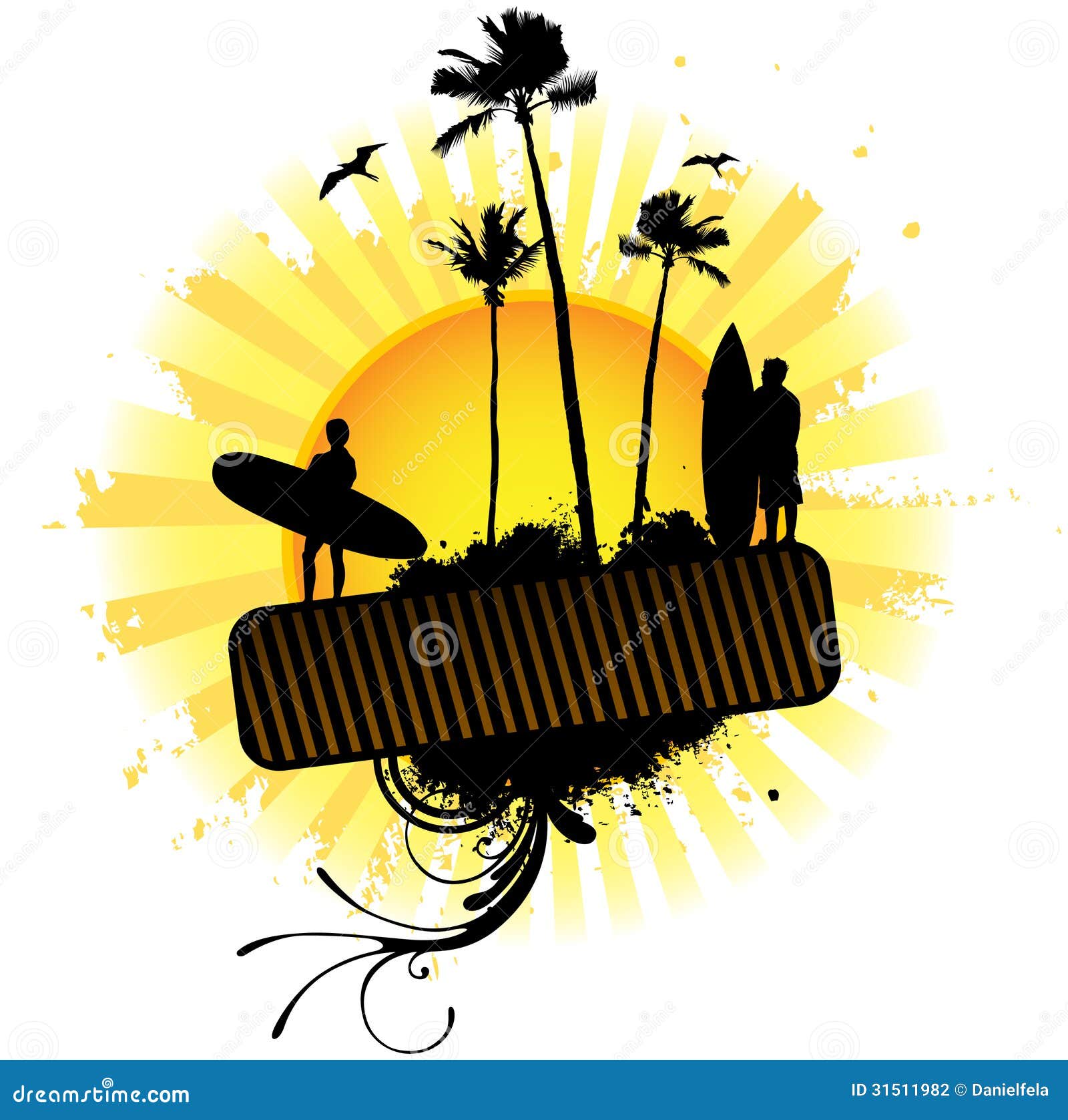 Surfer design stock vector. Illustration of male, surf - 31511982