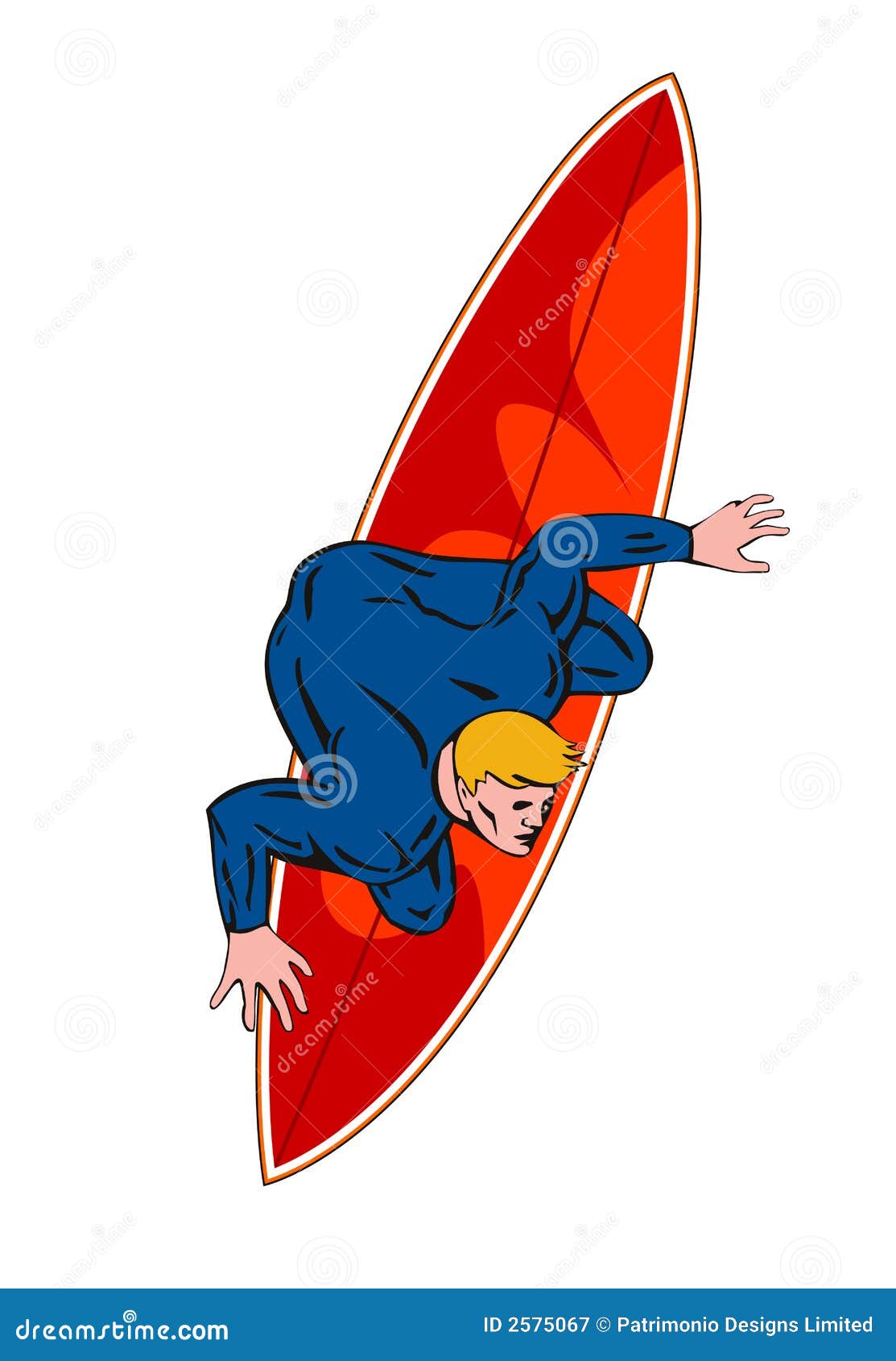 Surfer Dude Riding Wave Escudo Cartoon Vector | CartoonDealer.com #2574927