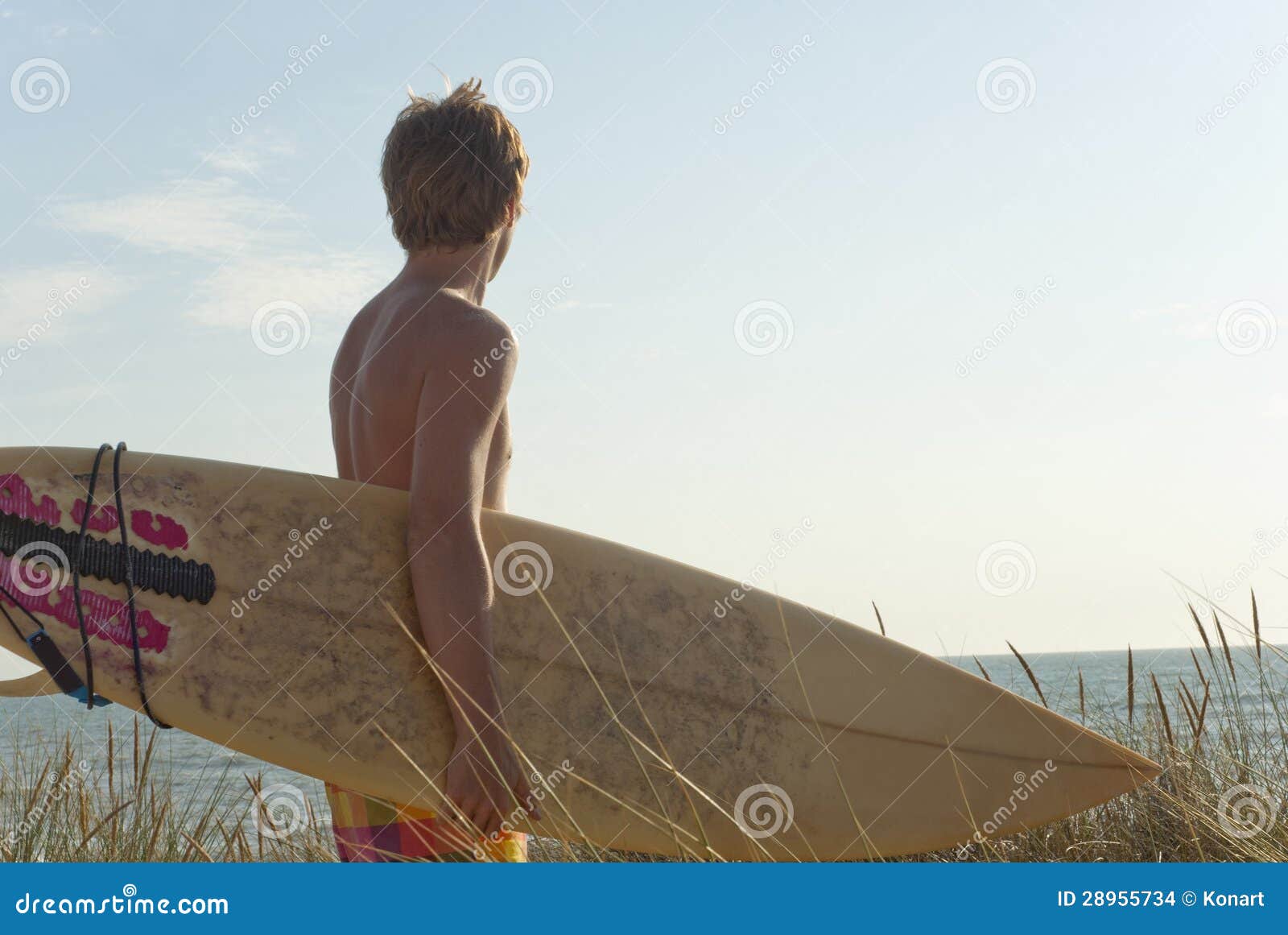 Surfer Dude Standing on Dune Stock Photo - Image of adult, surf: 28955734