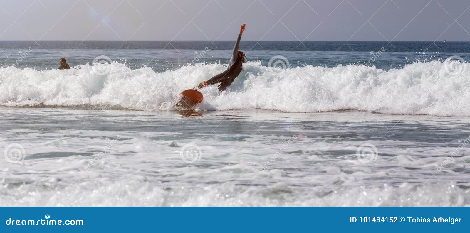 Surfer Falling in the Waves Editorial Photography - Image of falling ...