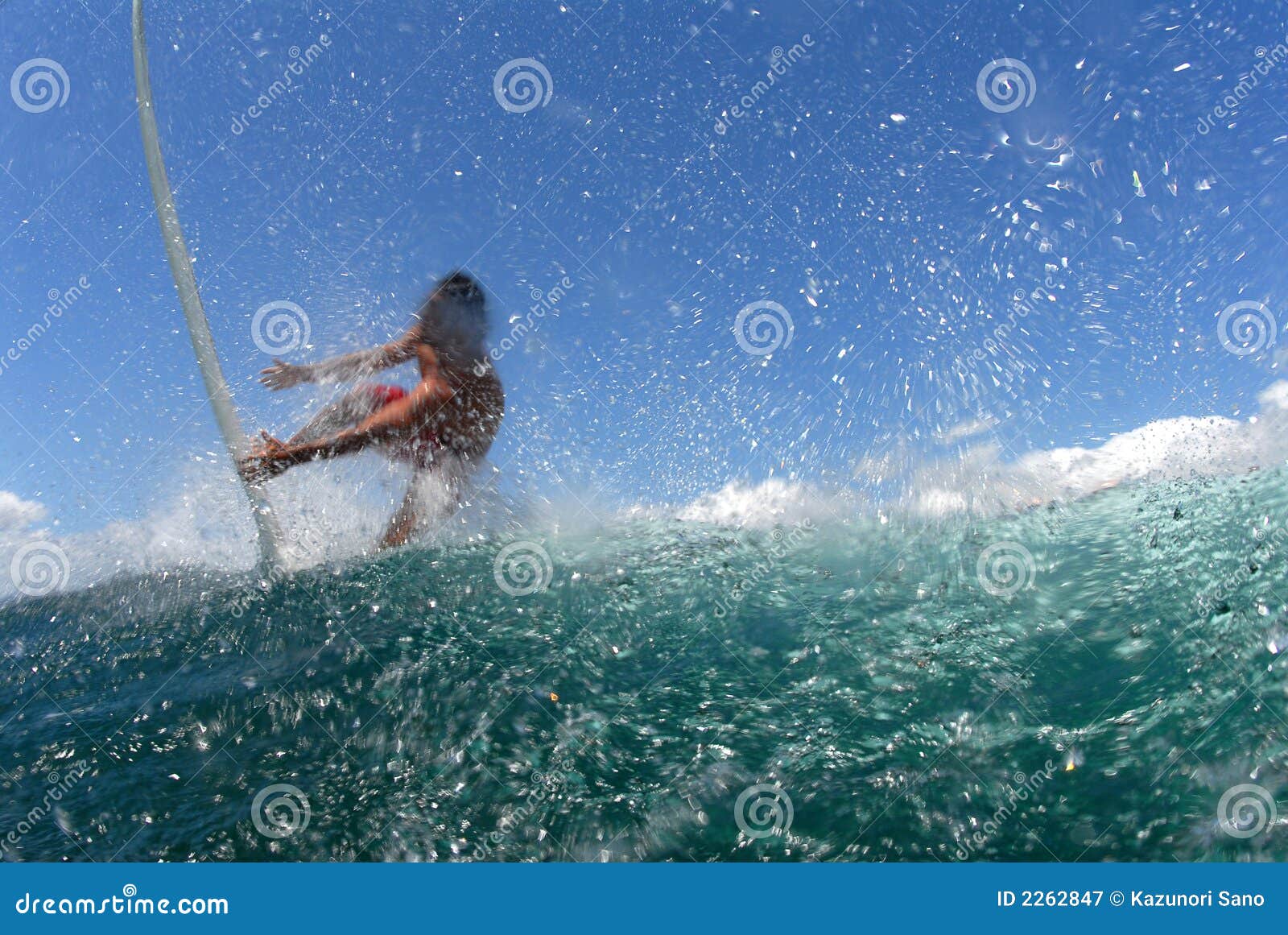 Surfer getting off a wave stock image. Image of activity - 2262847