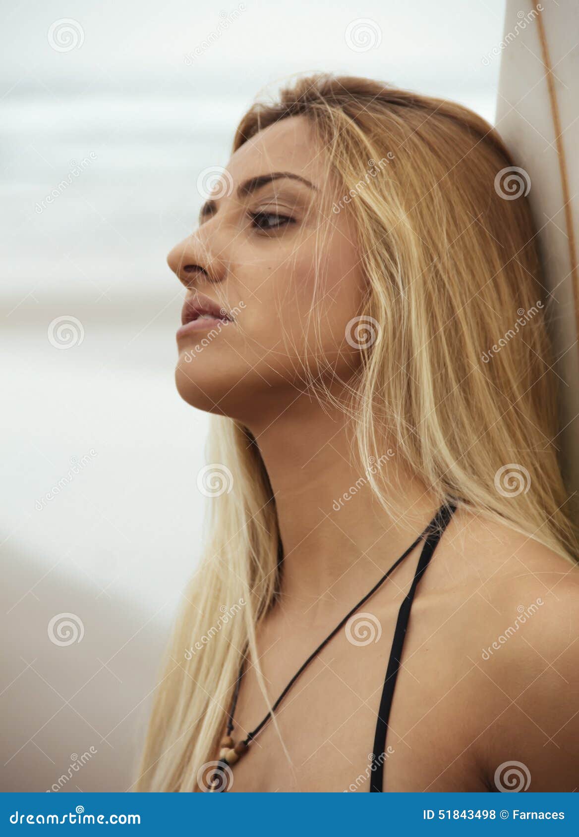 Surfer girl stock photo. Image of idyllic, holiday, healthy - 51843498