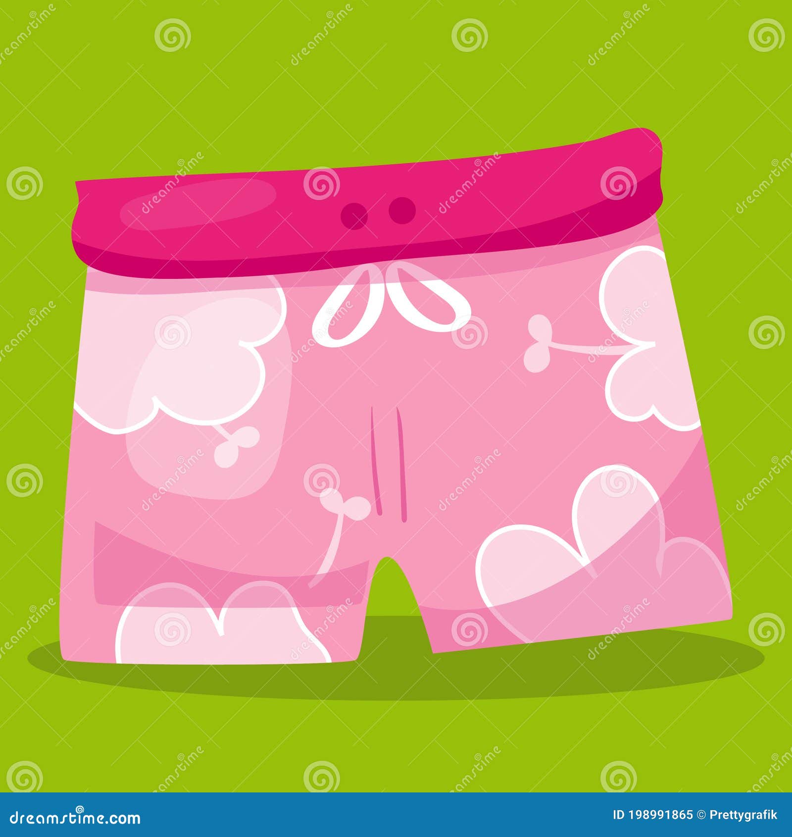 Surfer Girl Shorts 17 stock vector. Illustration of shorts - 198991865