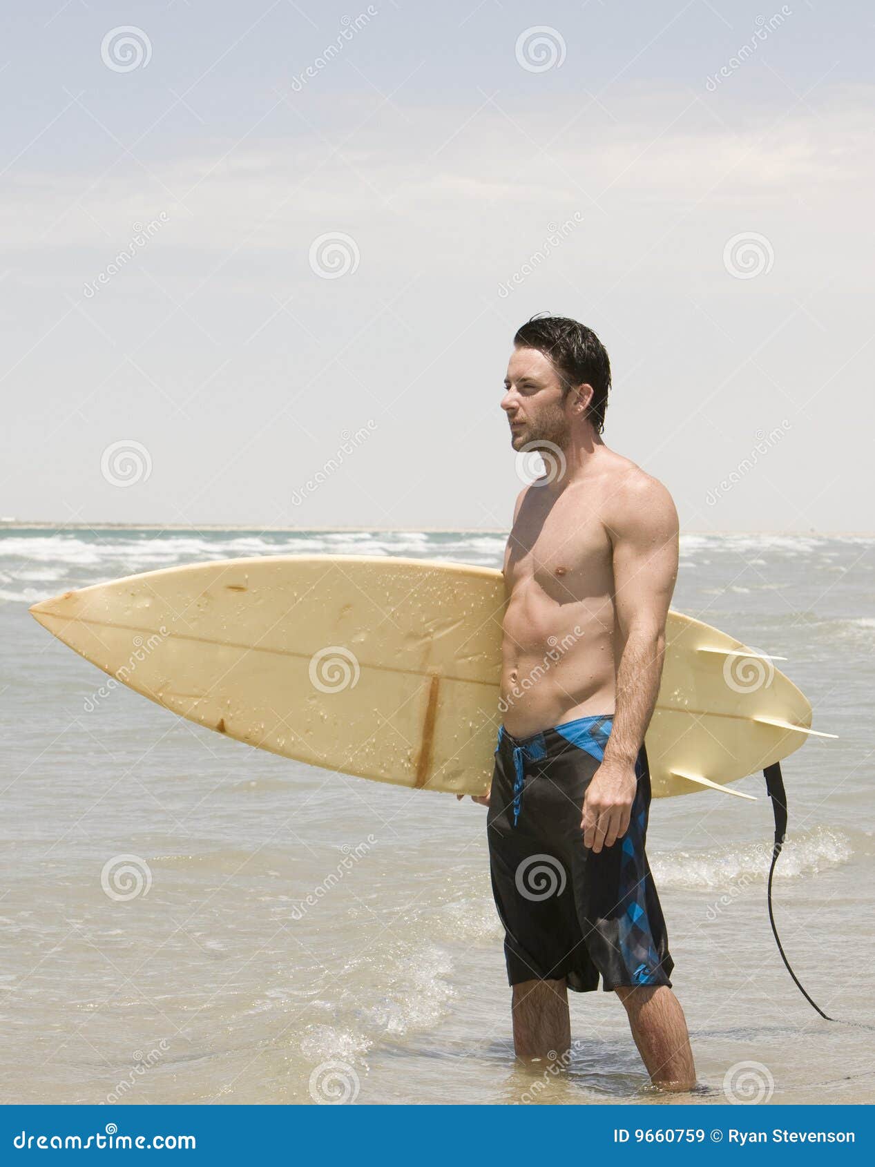 Surfer Guy stock image. Image of modern, stomach, adult - 9660759