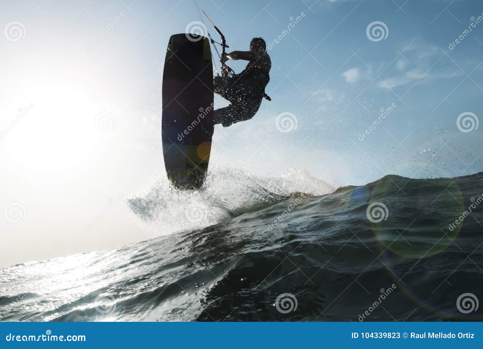 Surfer Jumping a Wave in Front of the Camera Stock Image - Image of ...