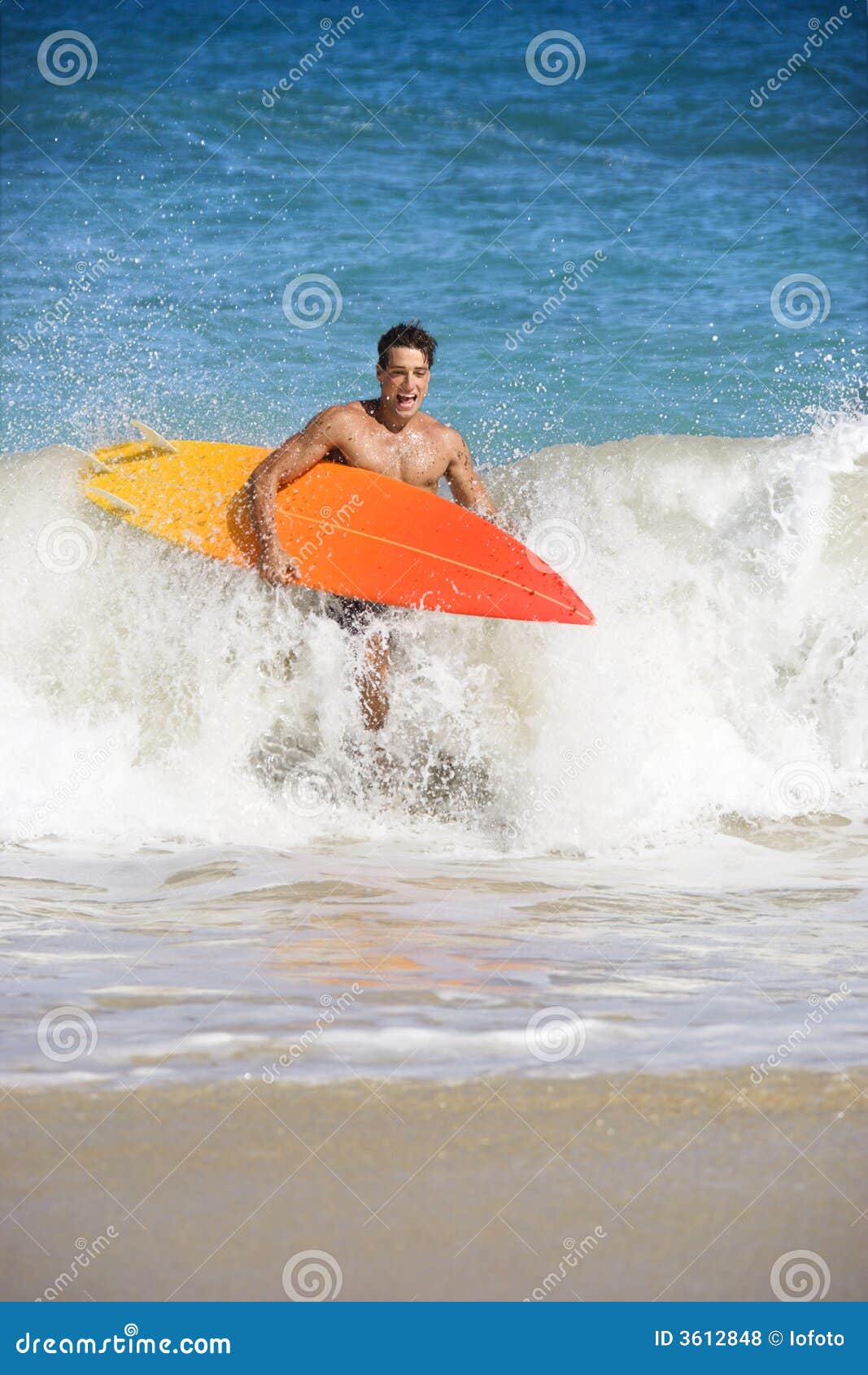 Surfer man. stock photo. Image of maui, vertical, adult - 3612848