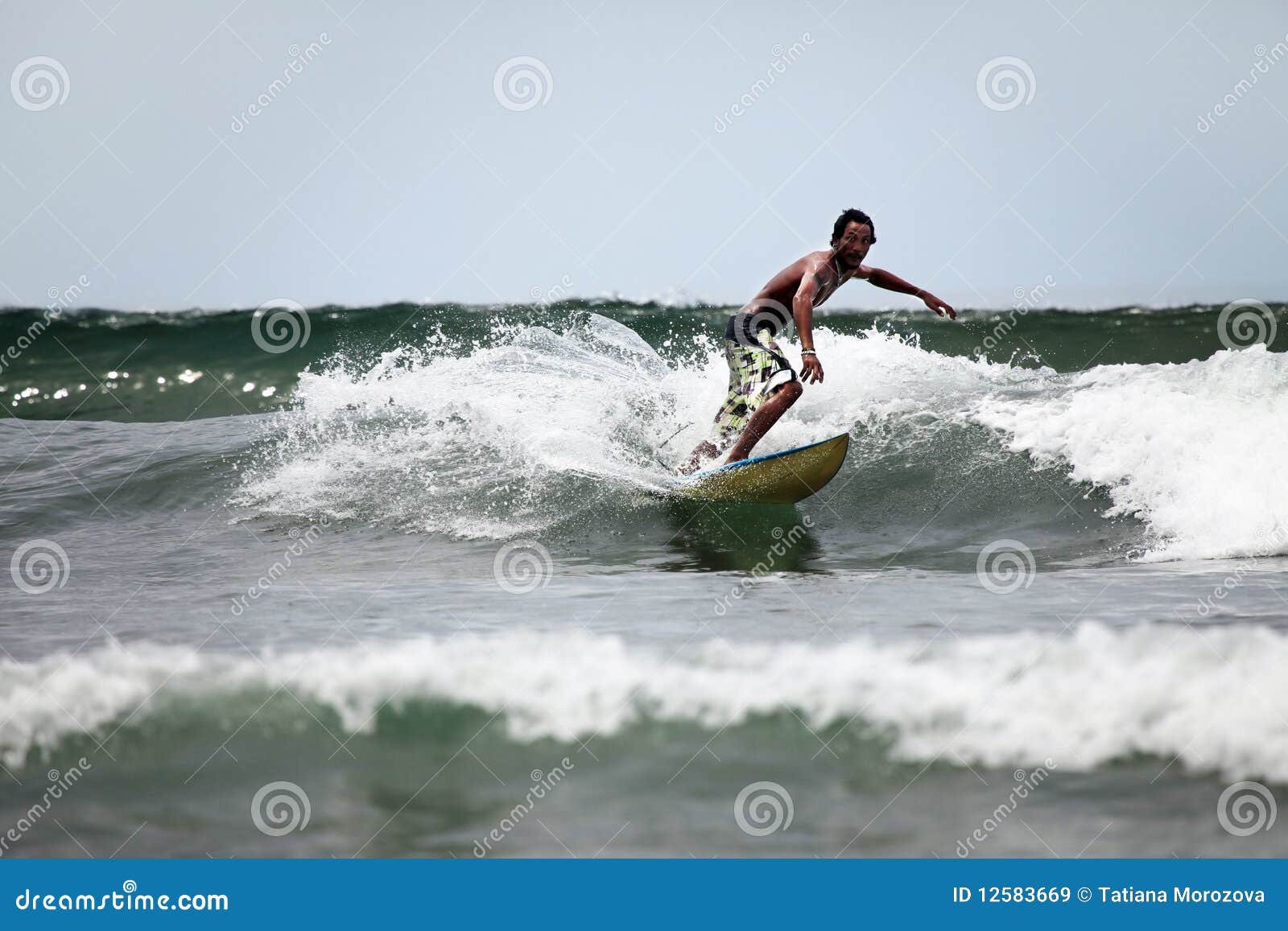 Surfer in ocean stock image. Image of pacific, board - 12583669