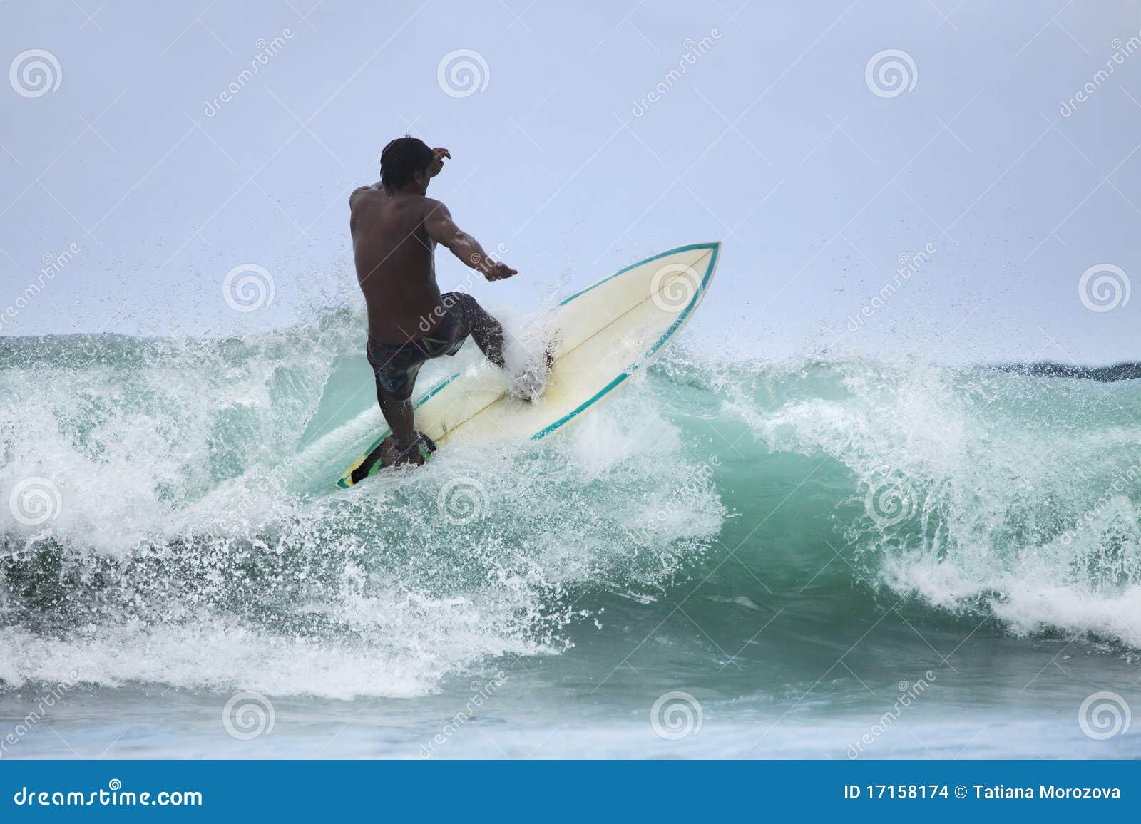 Surfer in ocean stock photo. Image of board, seashore - 17158174