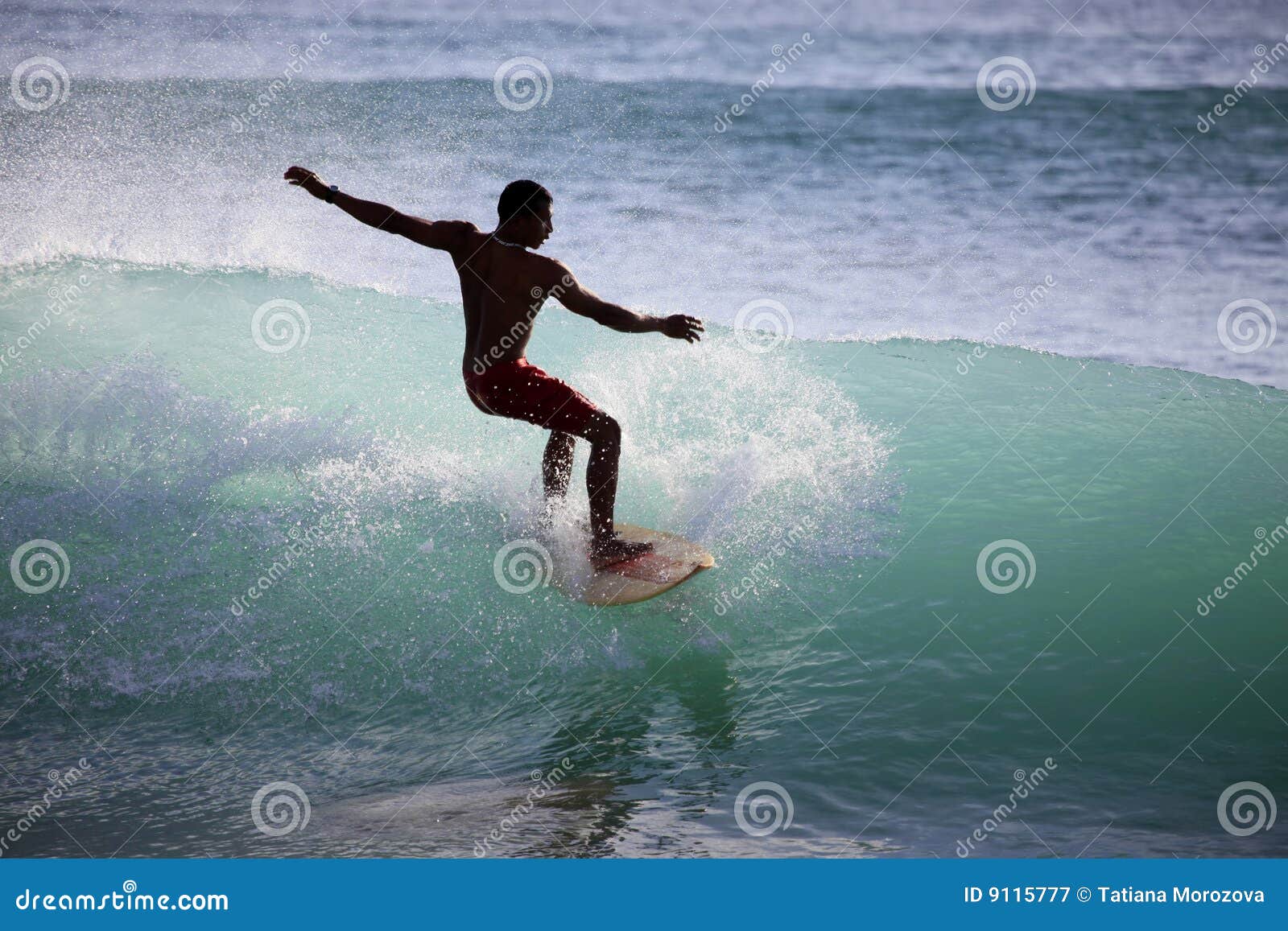 Surfer in ocean stock image. Image of action, recreation - 9115777