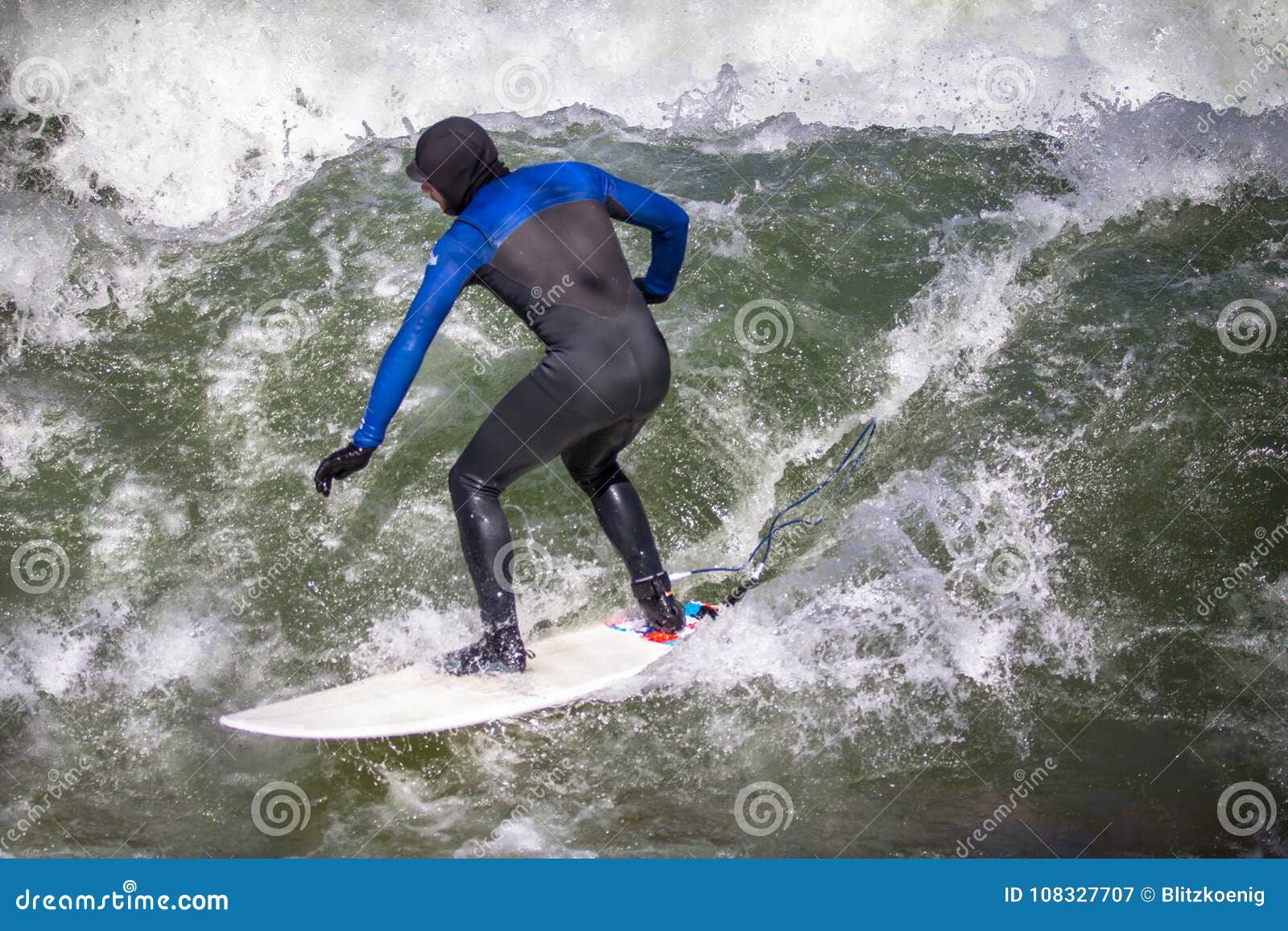 Surfer on ocean wave stock image. Image of motion, scenic - 108327707