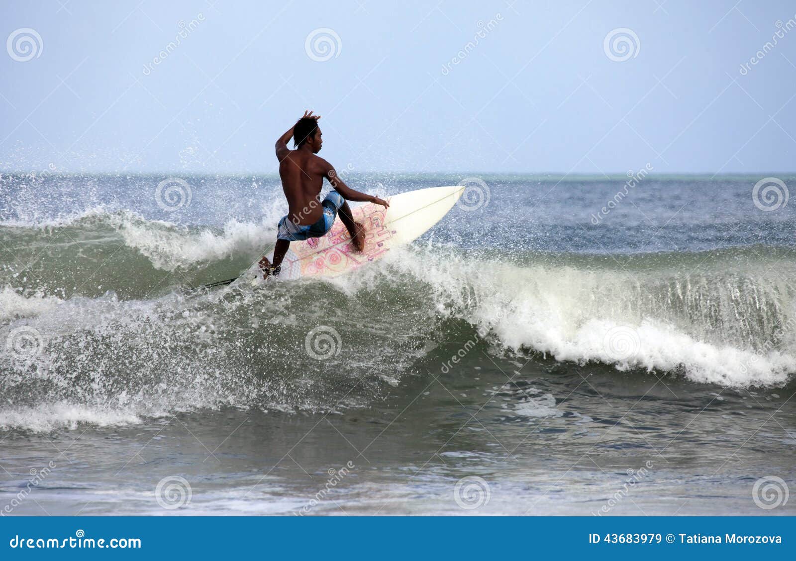 Surfer in ocean stock image. Image of nature, adventure - 43683979