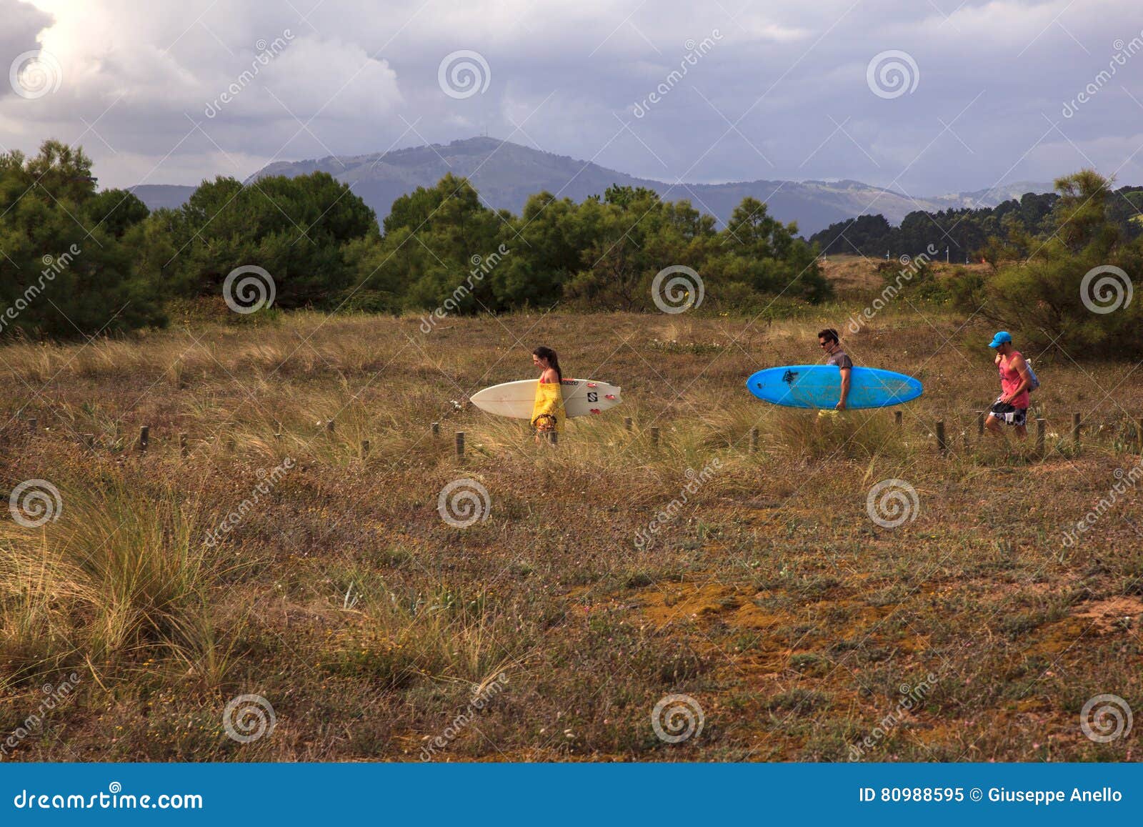 Surfer People Carrying Their Surfboard Editorial Image - Image of ...