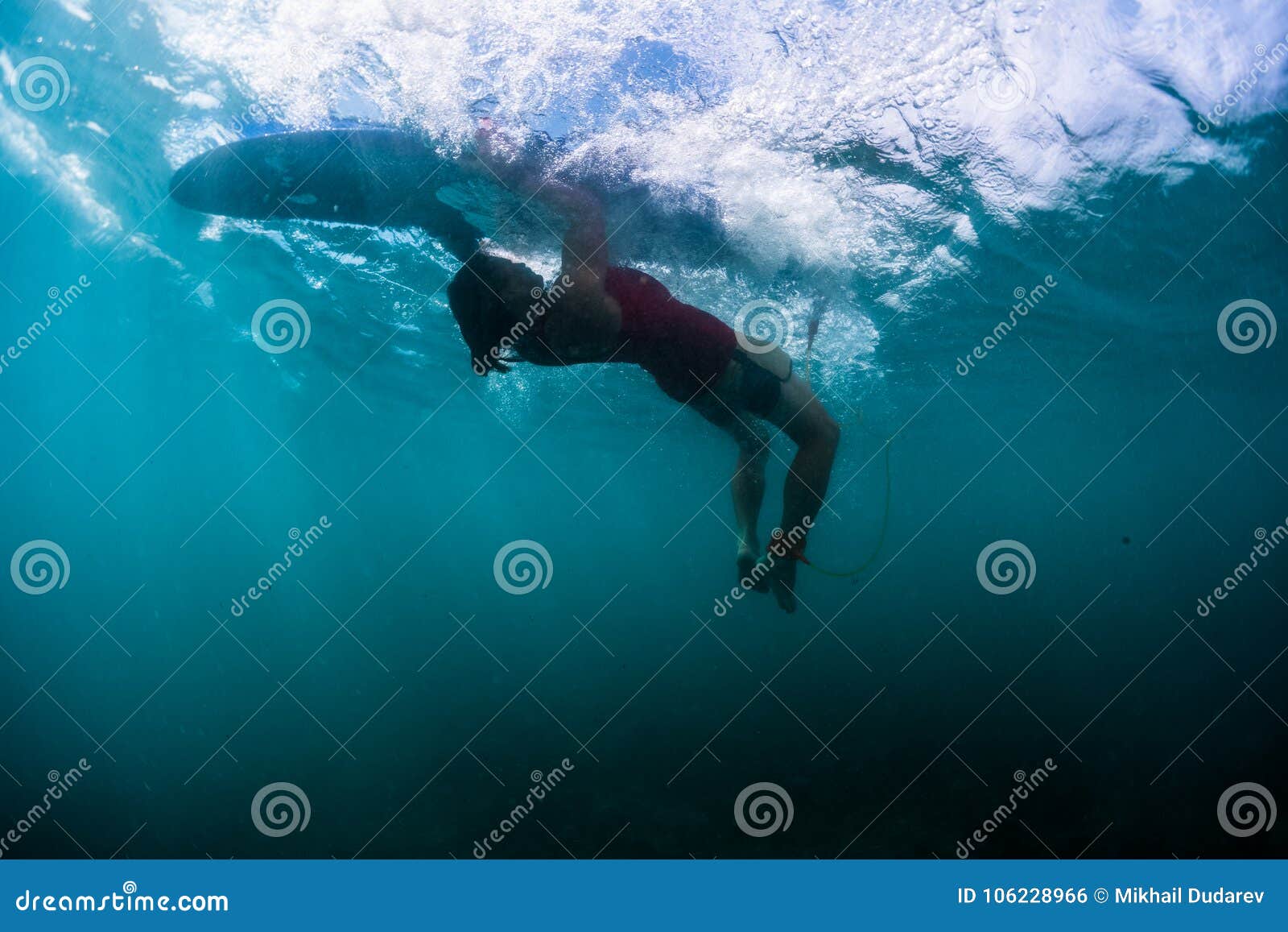Surfer Performs Trick Named Turtle Roll Stock Photo - Image of clear ...
