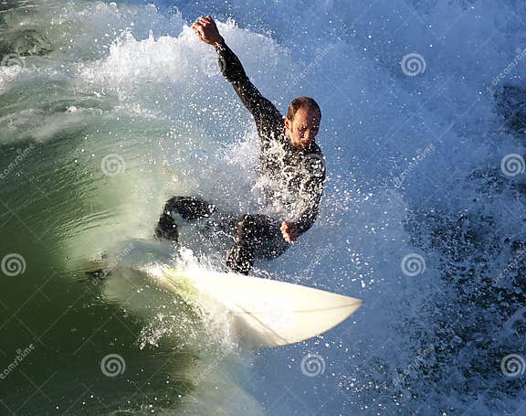 Surfer Pulling Off a Killer Fl Stock Photo - Image of travel, mexico ...