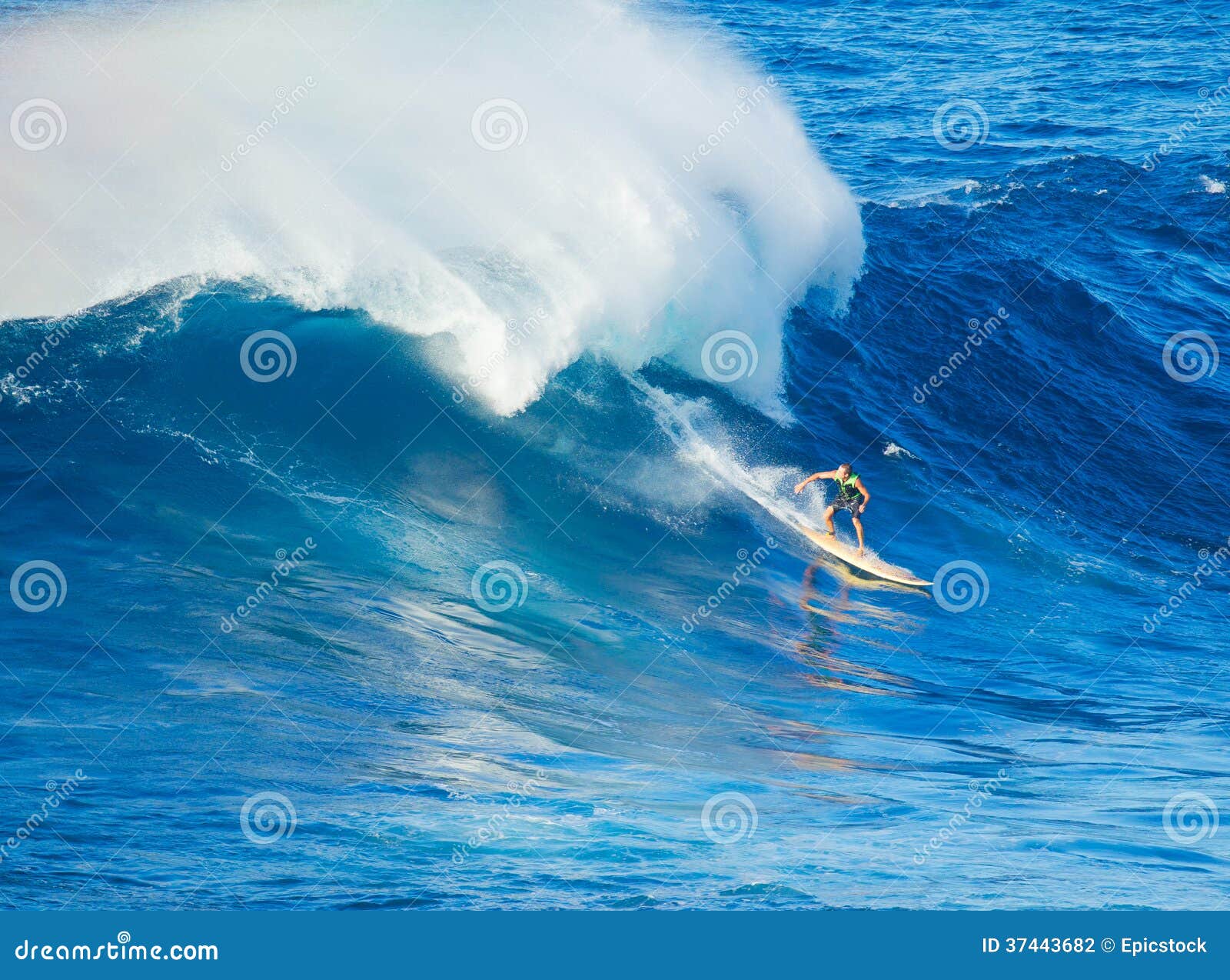 Surfer riding giant wave stock photo. Image of extreme - 37443682