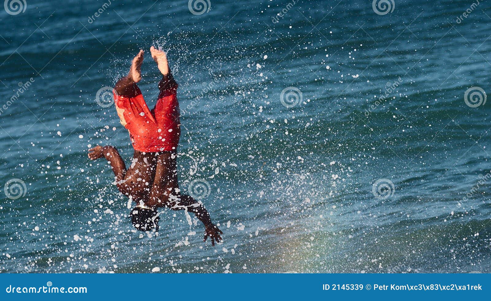 Surfer splashed by wave stock image. Image of black, dominican - 2145339