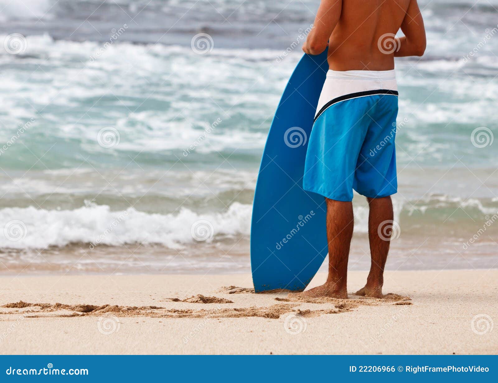 Surfer Standing on the Beach Stock Photo - Image of nature, sports ...
