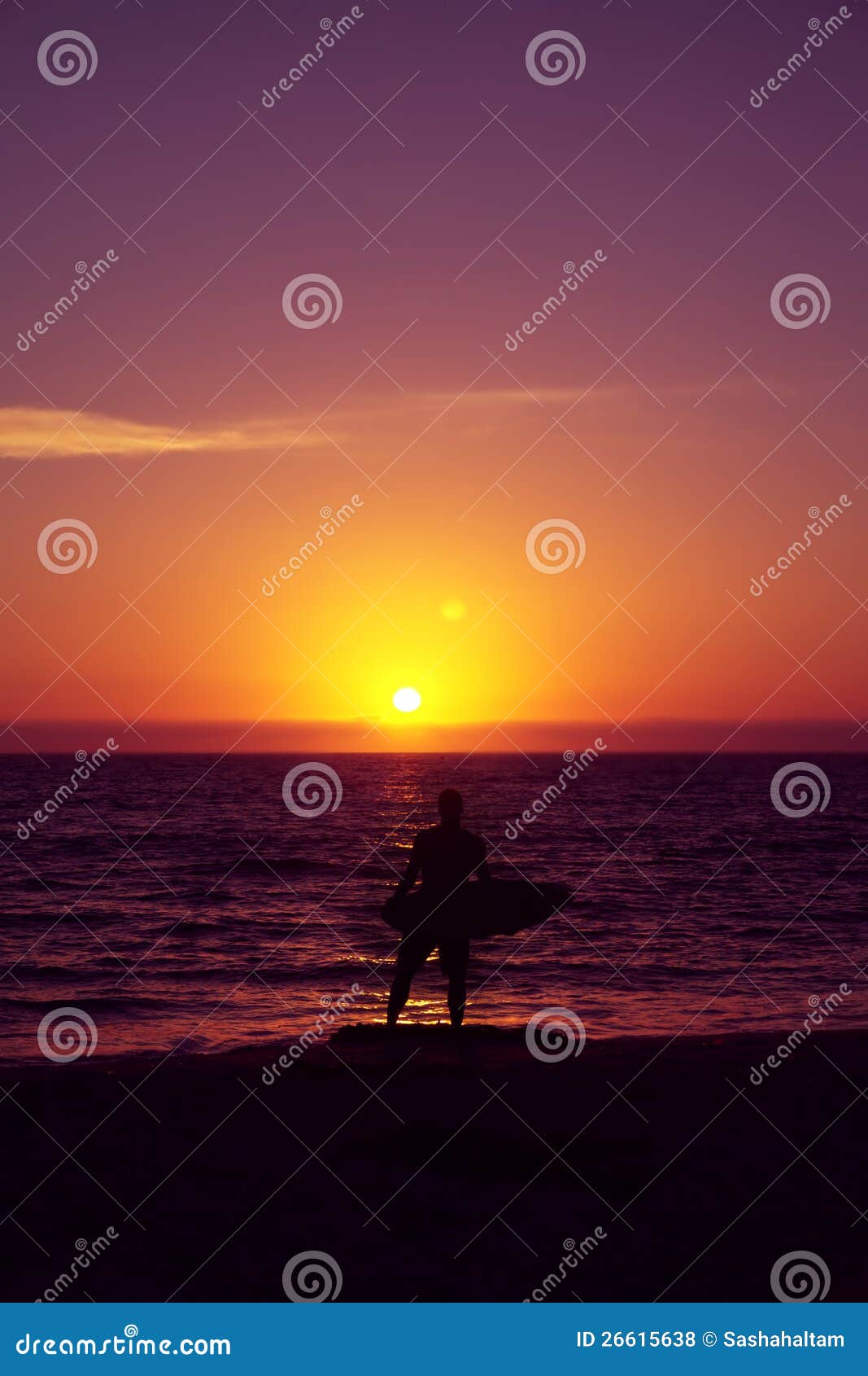 Surfer and sunset stock photo. Image of recreation, style - 26615638