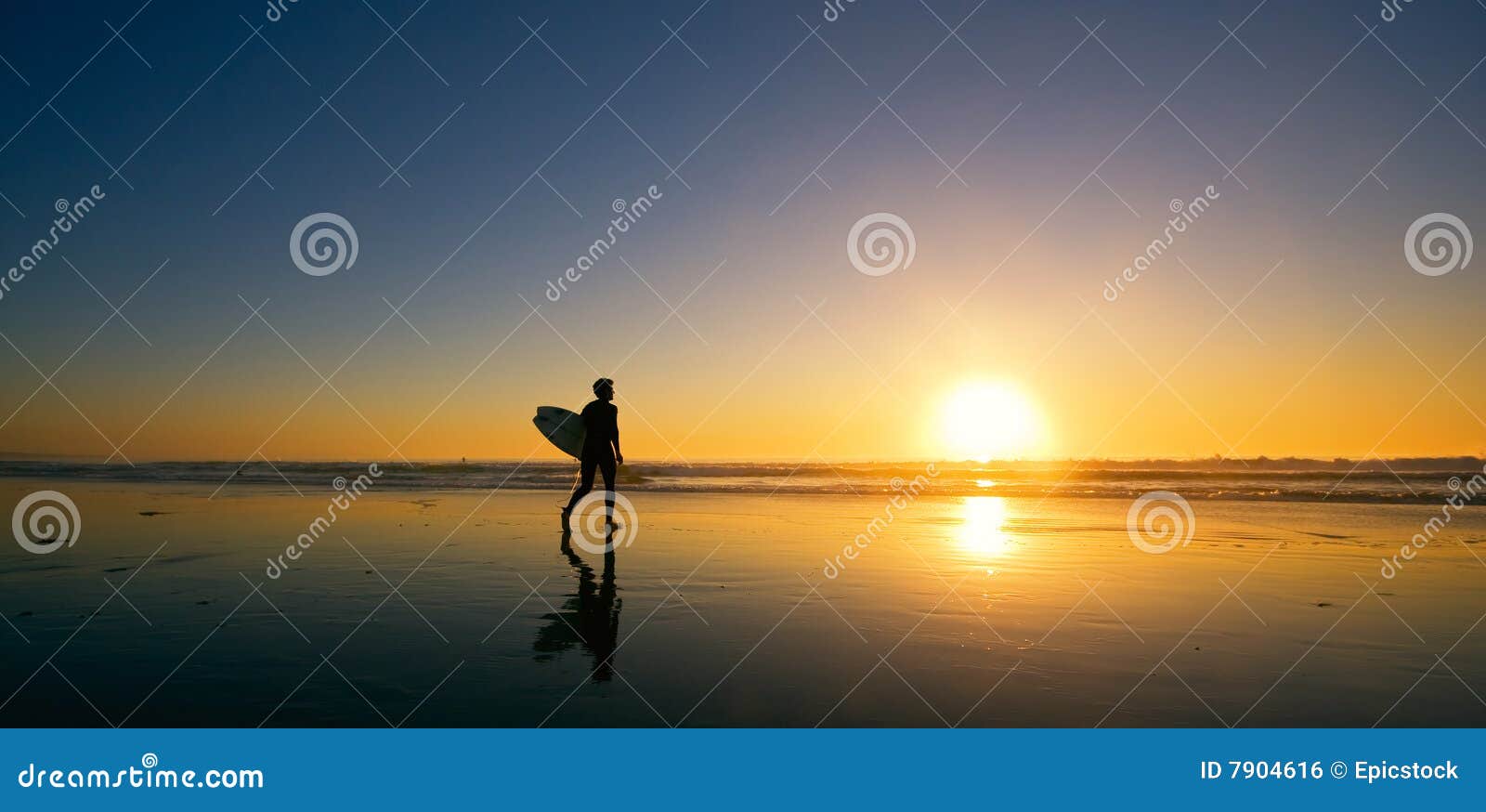 Surfer at Sunset stock photo. Image of nature, sport, huge - 7904616