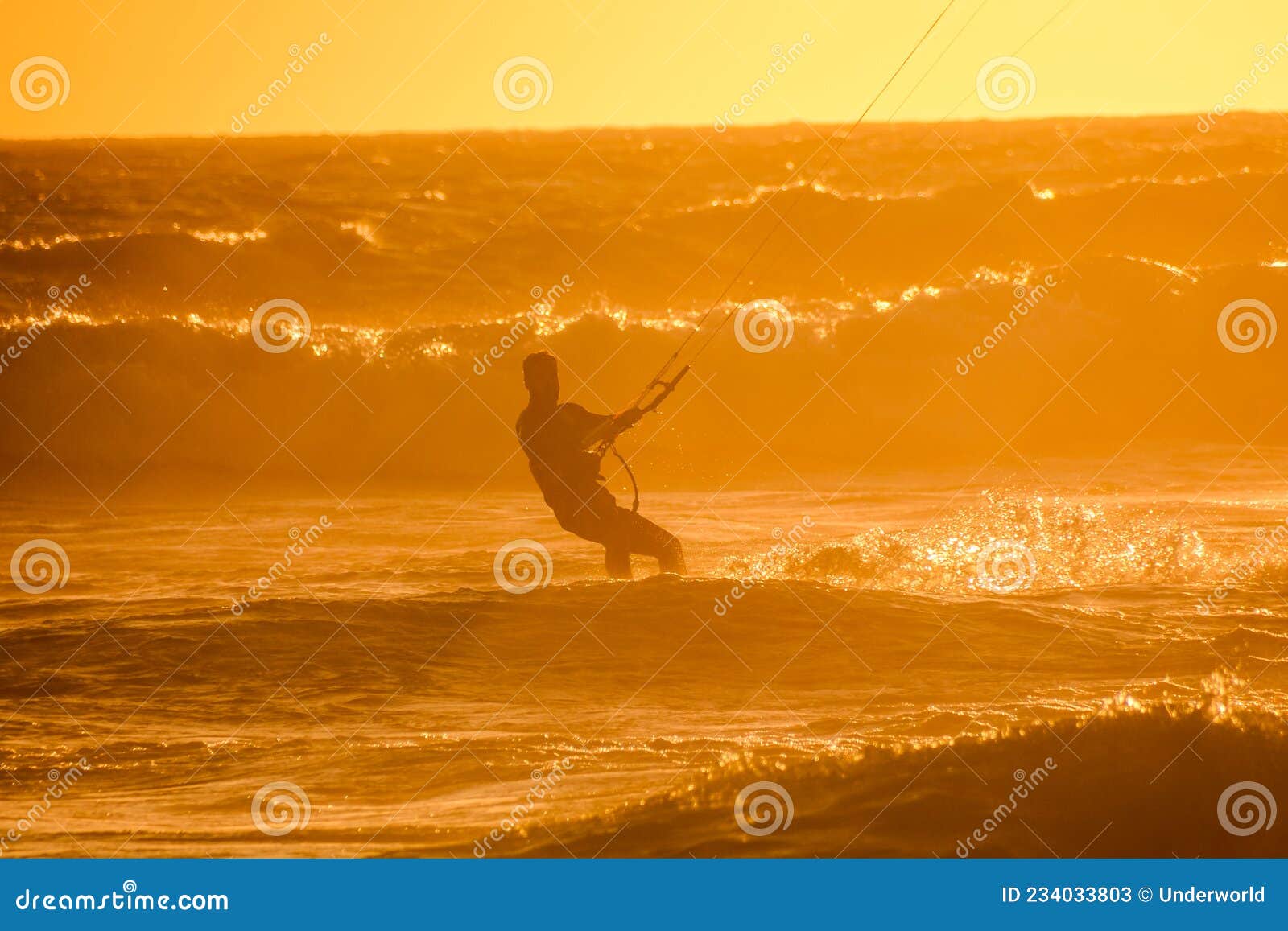 Surfer at Sunset on a Calm Ocean Editorial Stock Photo - Image of ...